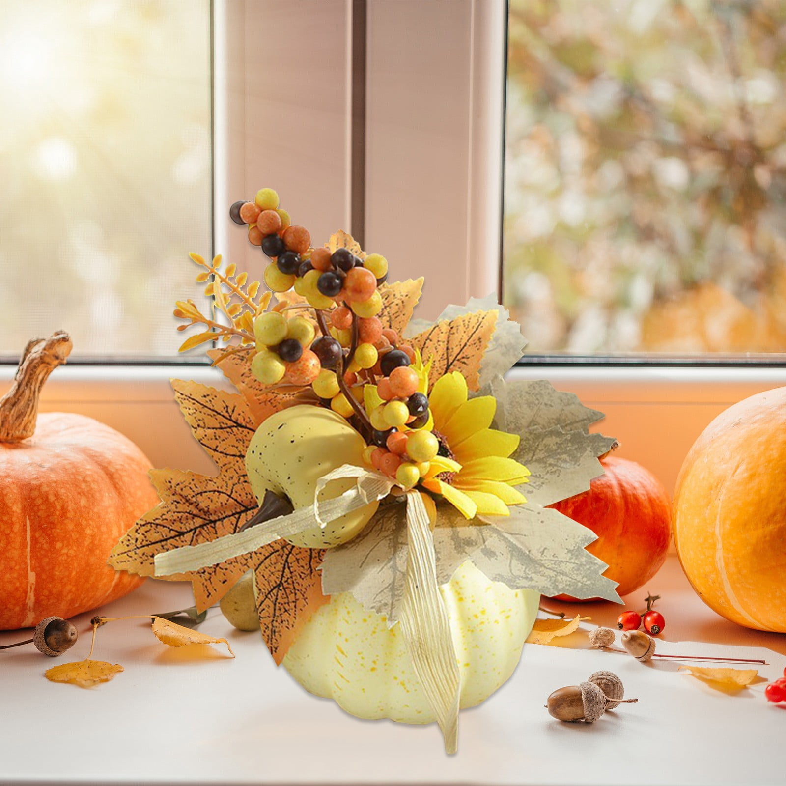 Guozer Clearance Thanksgiving Decorations Pumpkin Gourd Ornament Prop ...