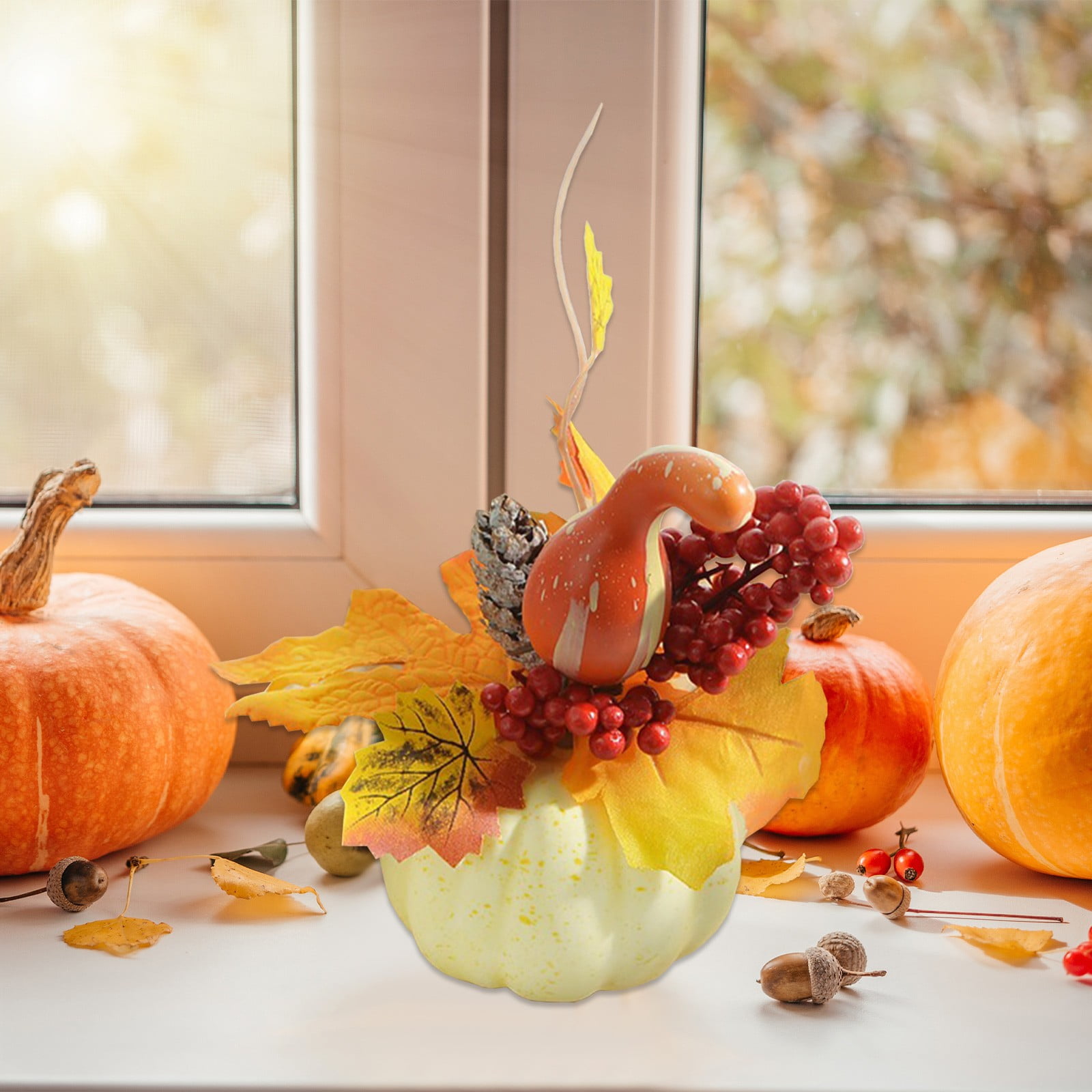 Guozer Thanksgiving Decorations Pumpkin Gourd Ornament Prop Decorations ...
