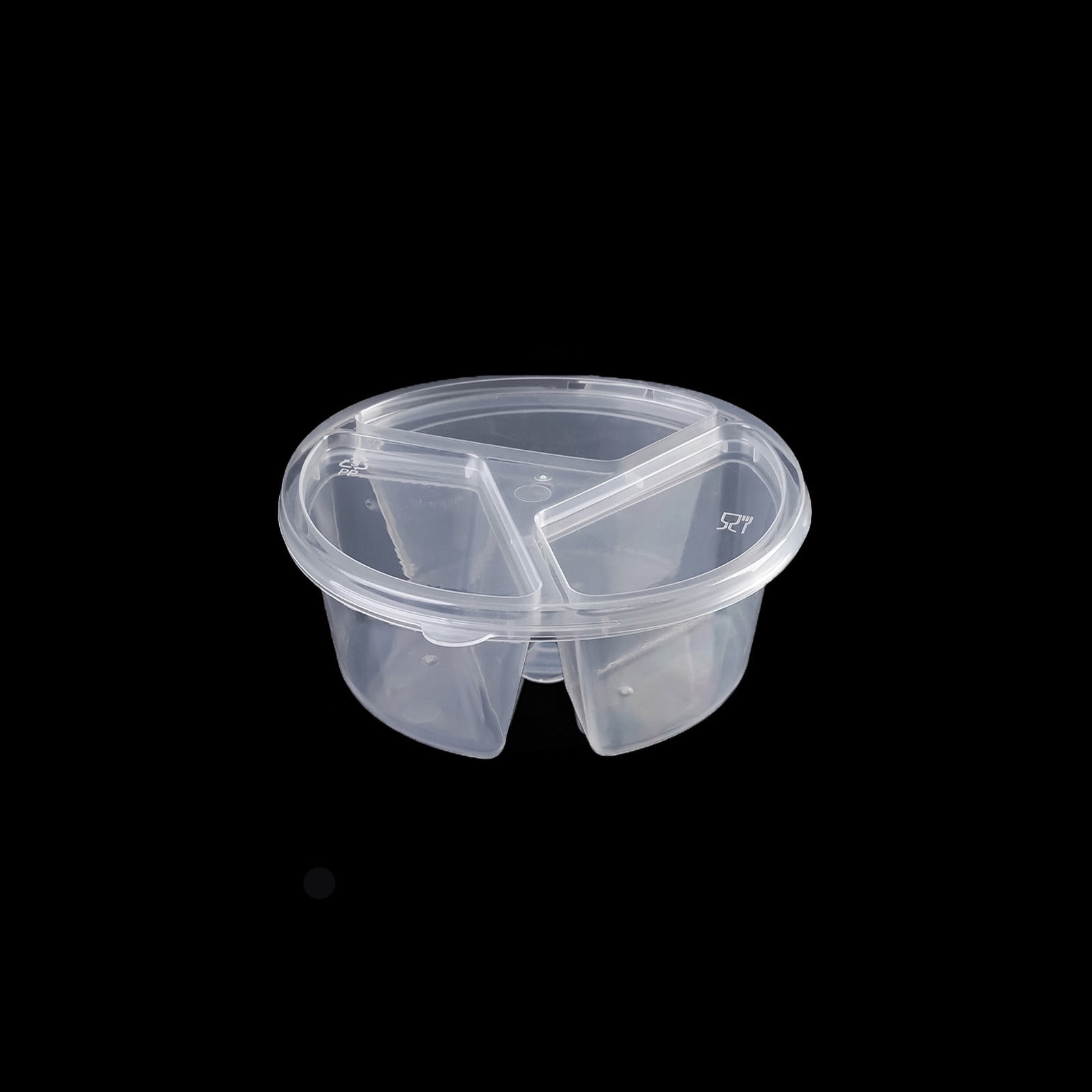 Guozer Clearance Three-compartment Condiment Container 50PCS Disposable ...