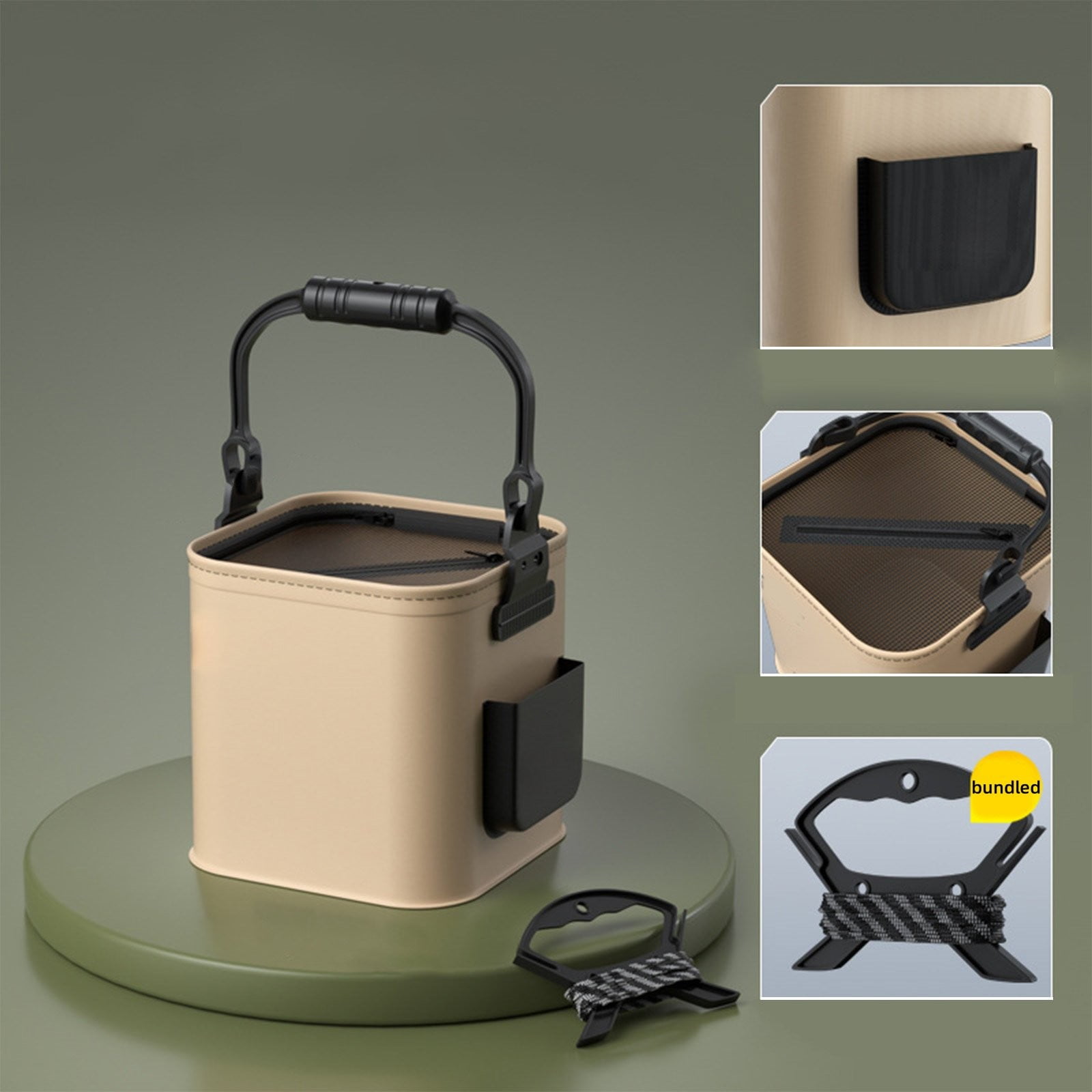 Guozer Collapsible Bucket Camping Water Storage Container Collapsible ...