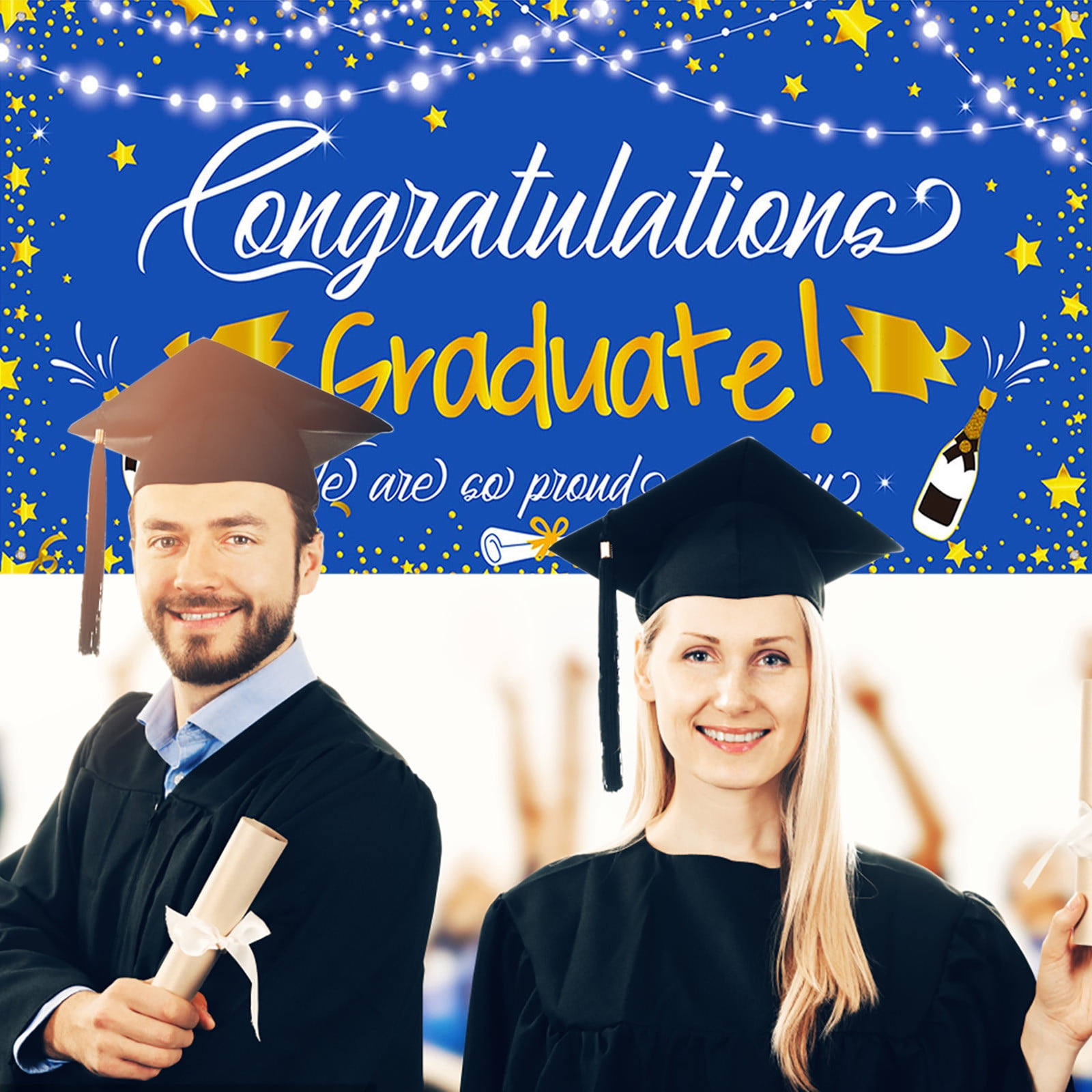 Guozer Congratulations Banner for Class of 2025 Decorations, Large ...