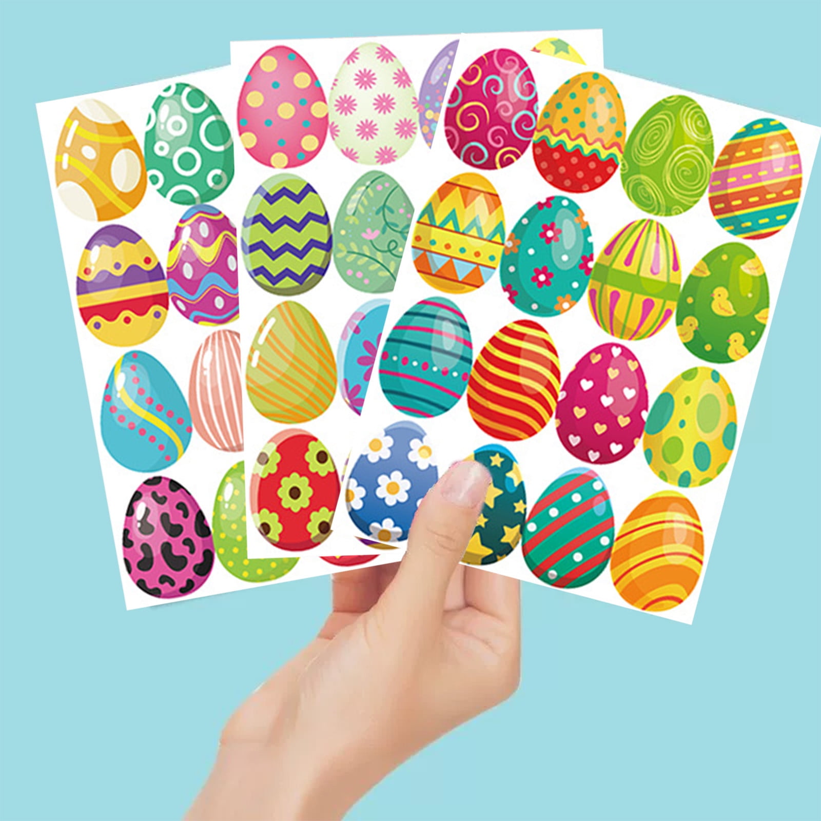 Guozer Easter Crafts Stickers 256Pcs Easter Stickers for Kids, Glitter ...