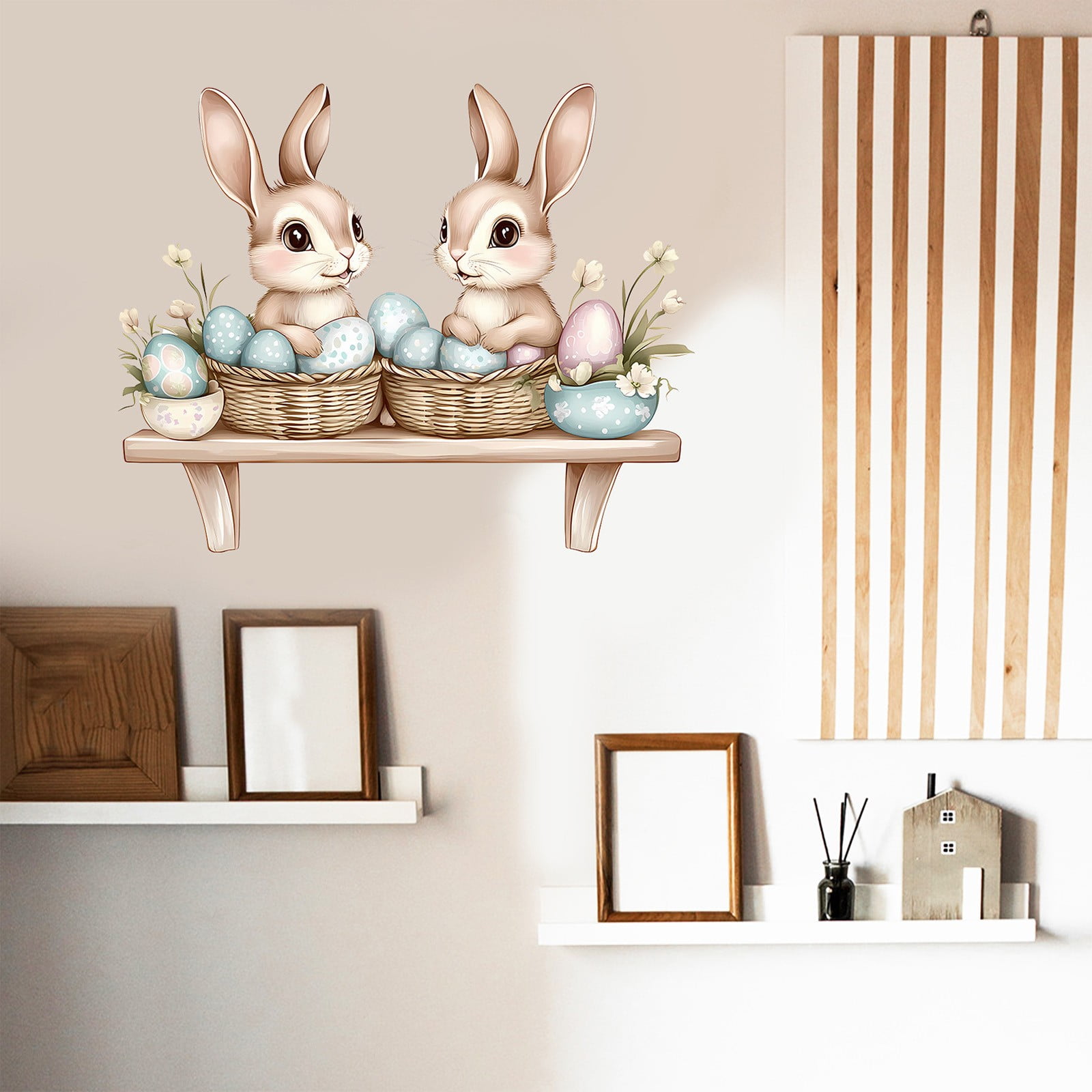 Guozer Easter Wall Stickers & Murals Wall Decals Peel and Stick Easter ...