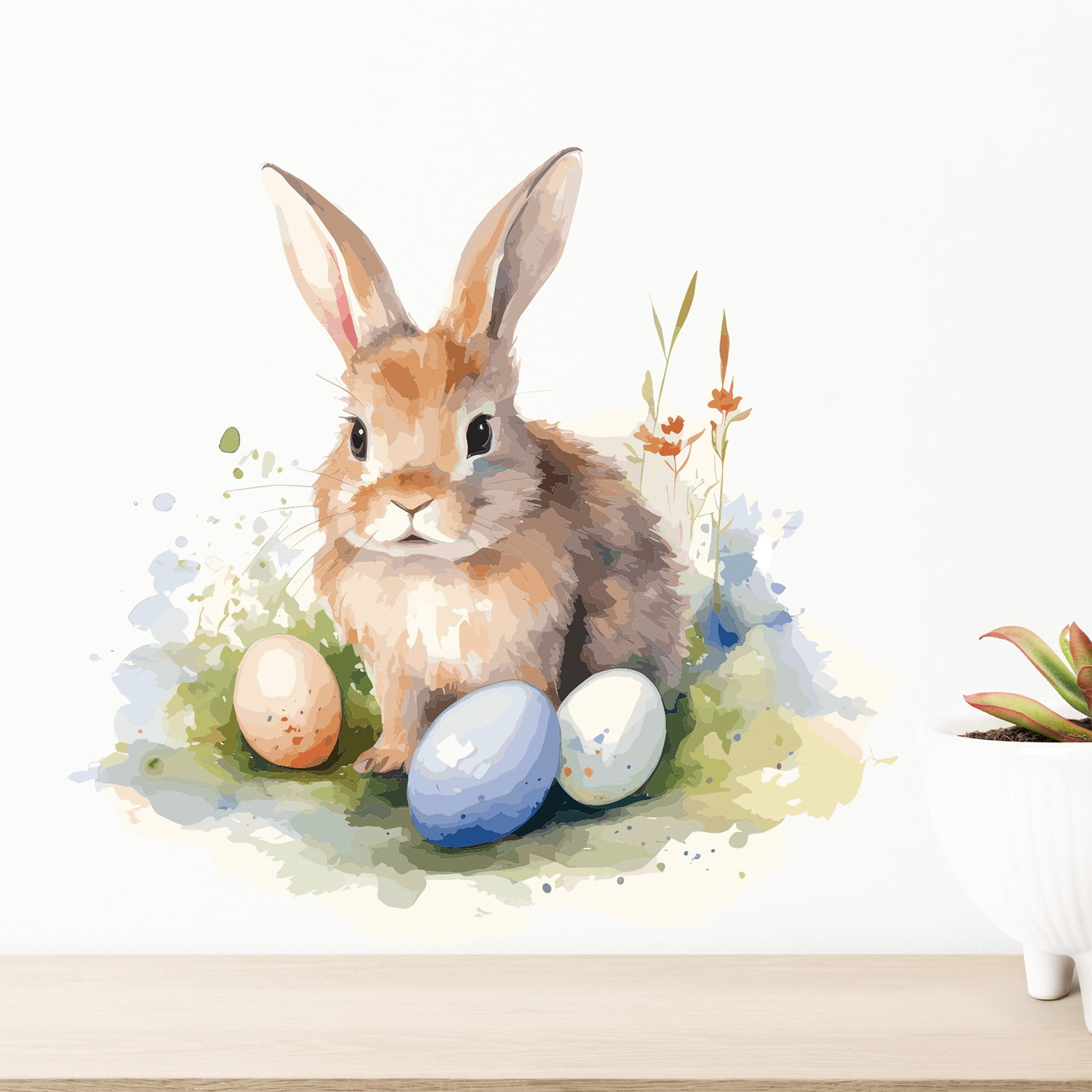 Guozer Easter Wall Stickers & Murals Wall Decals Peel and Stick Easter ...