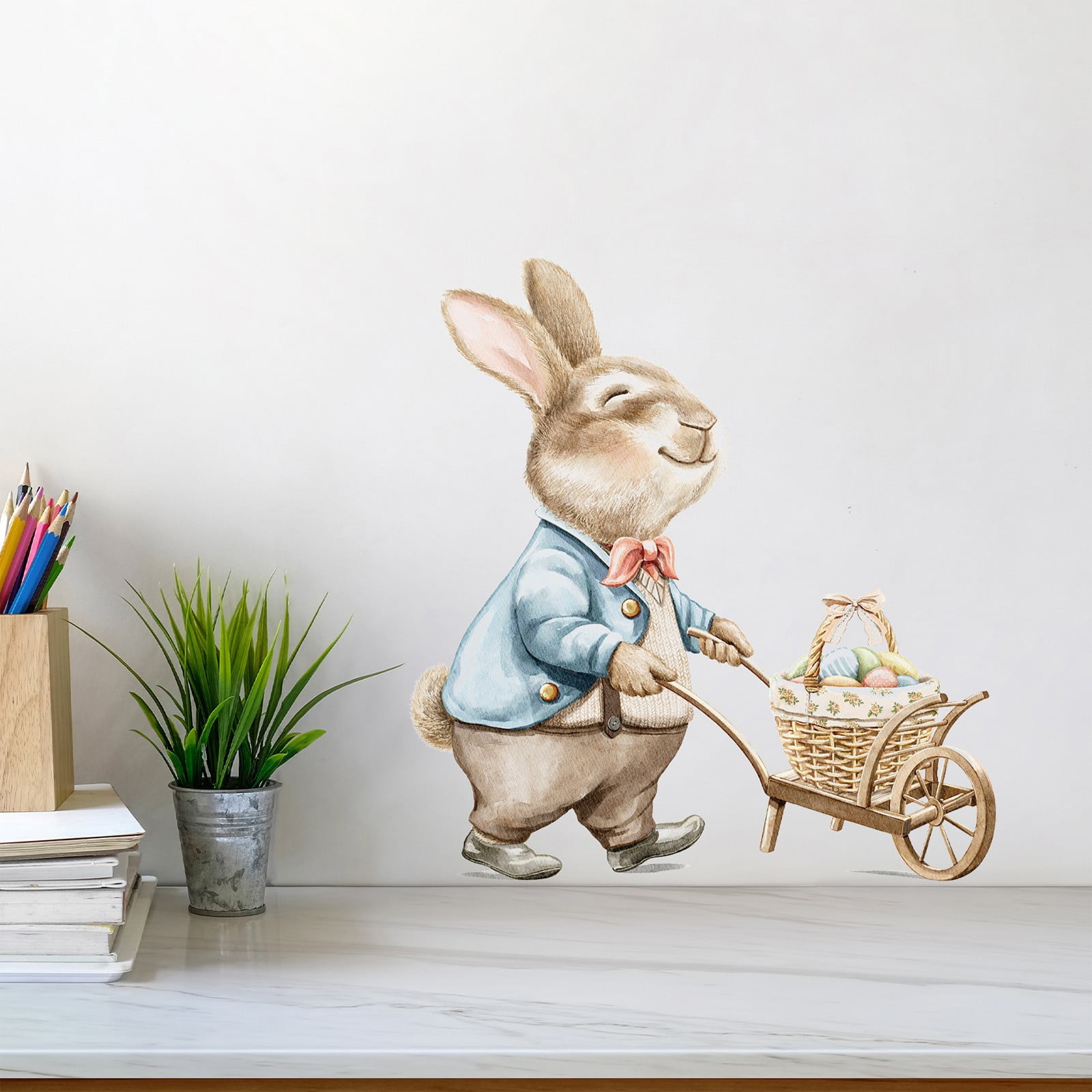 Guozer Easter Wall Stickers & Murals Wall Decals Peel and Stick Easter ...