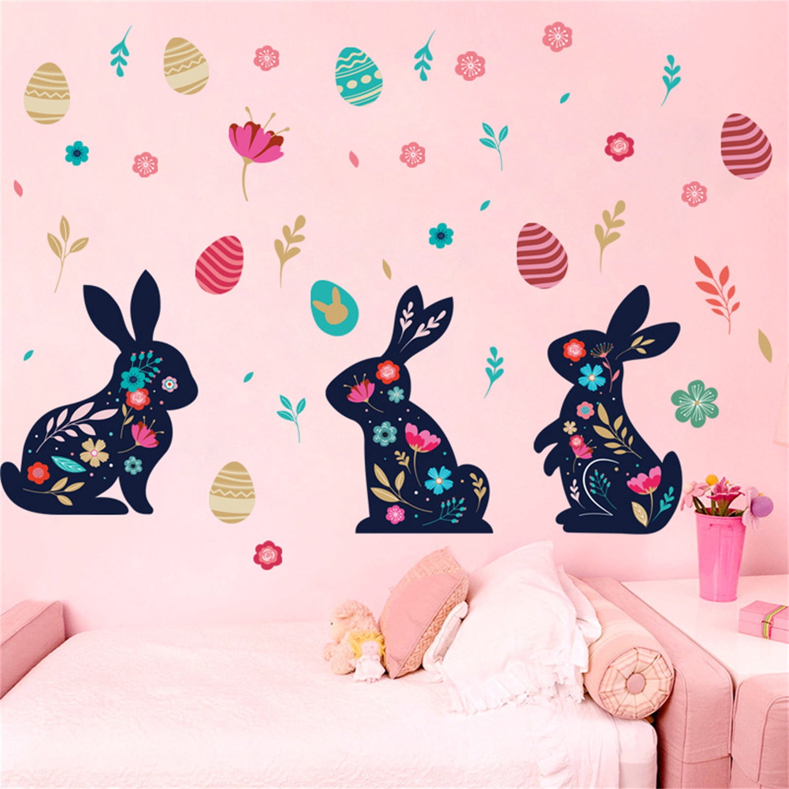 Guozer Easter Window Clings Window Stickers for Spring Decor Easter ...