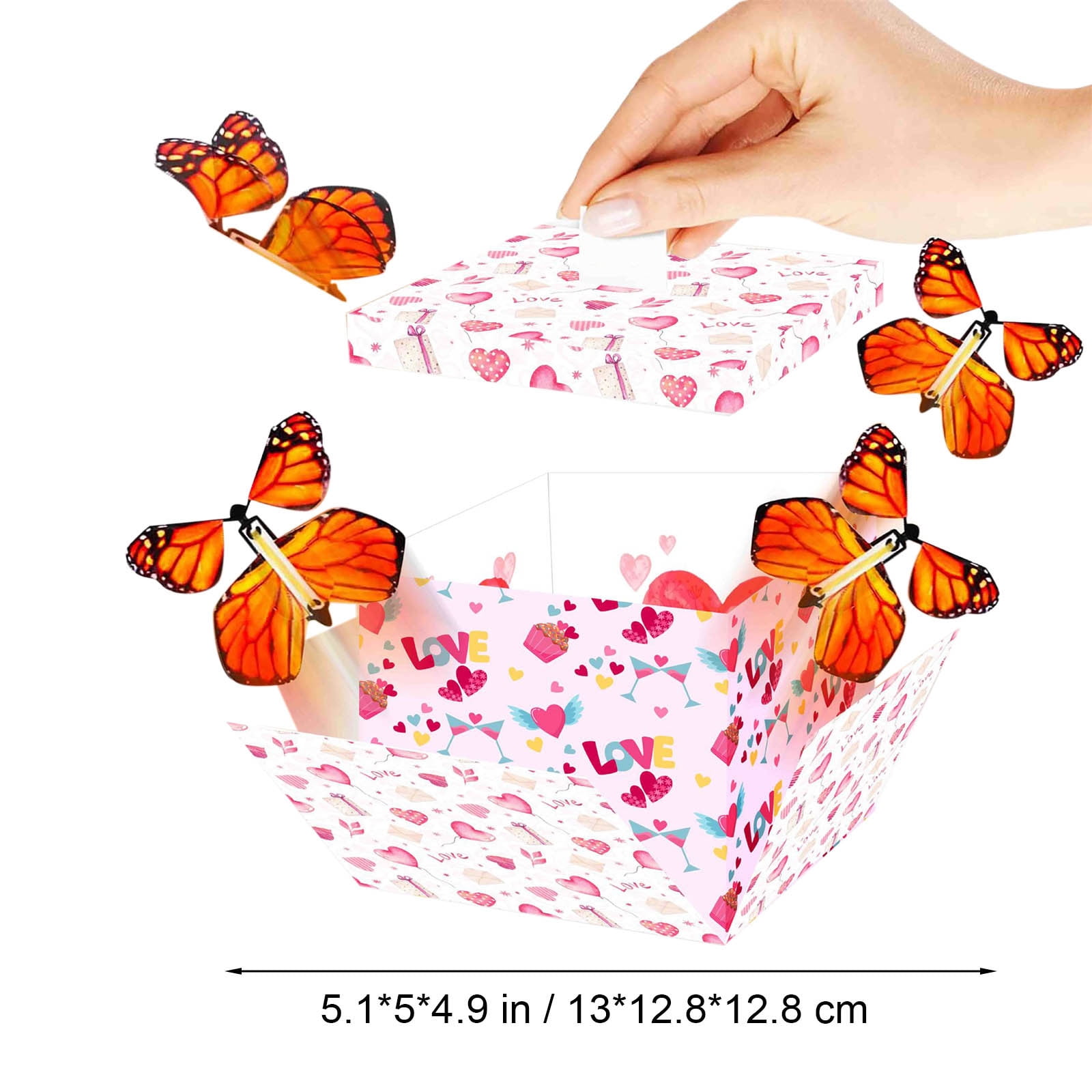 Guozer Explosion Gift Box with 4 Flying Butterflies, Butterflies ...