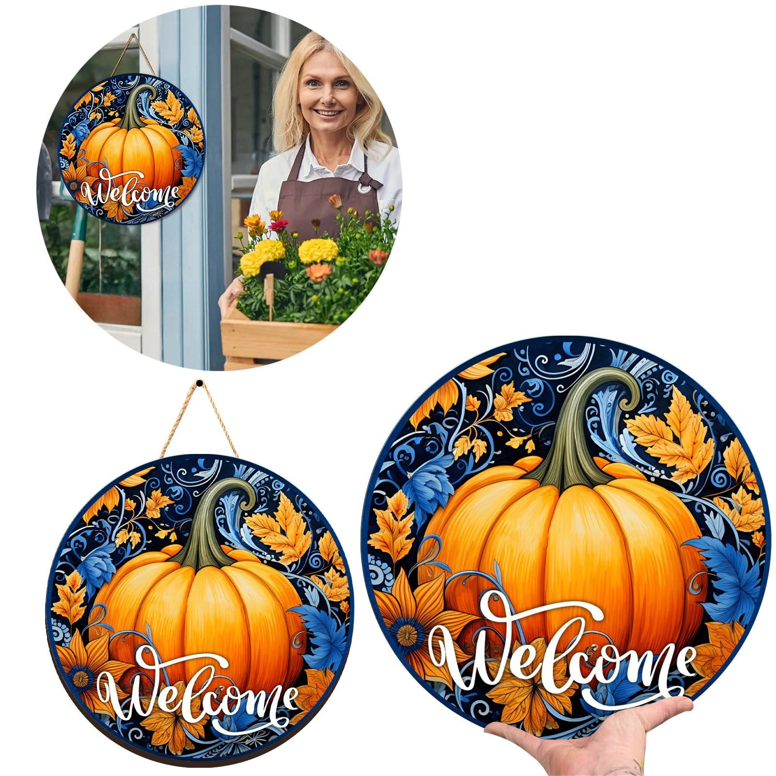 Guozer Fall Signs 1PCS Door Sign for Fall Outdoor Decor Fall Welcome ...