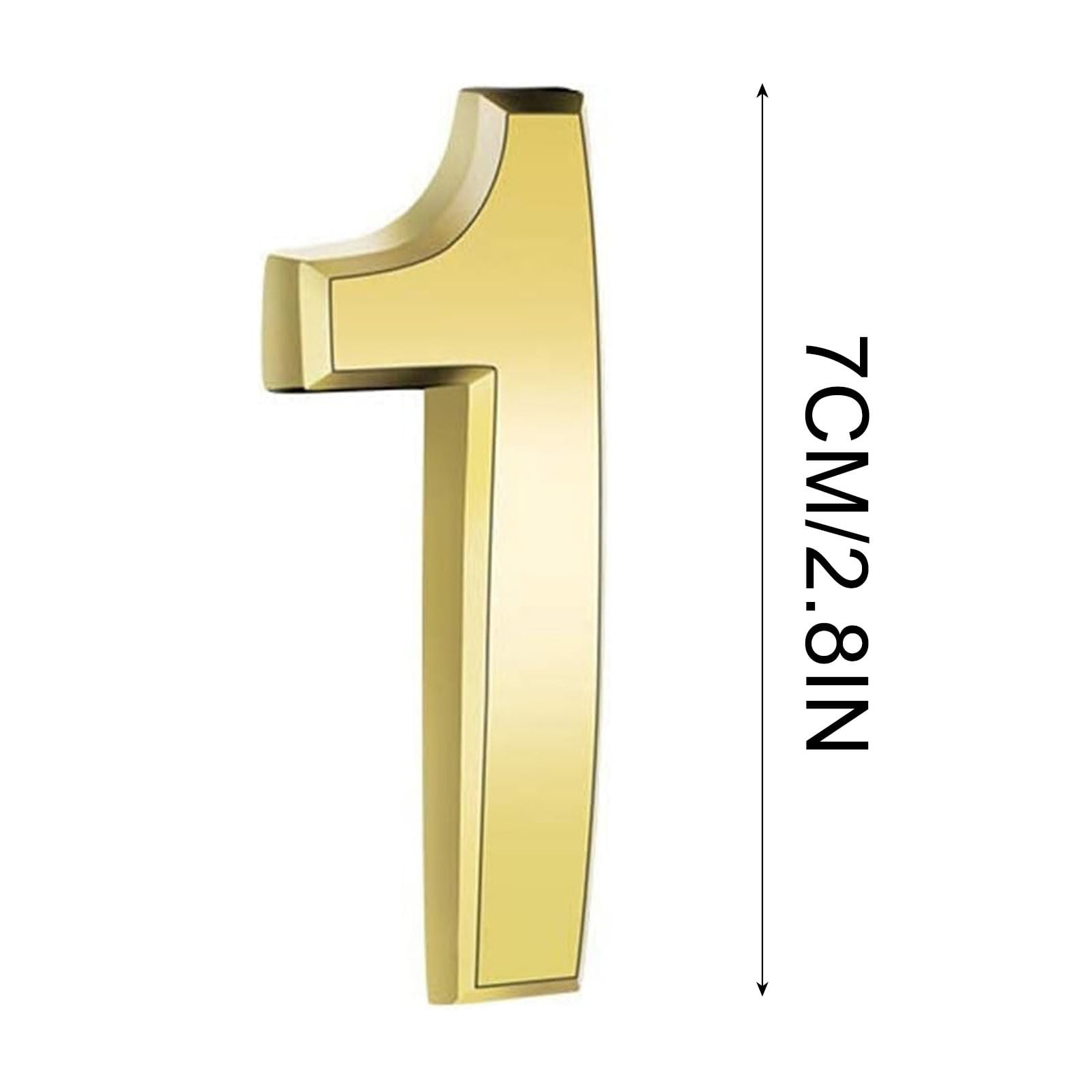 Guozer Gold Modern House Numbers 1PCS 3 Inch Mailbox Numbers 0-9 Self ...