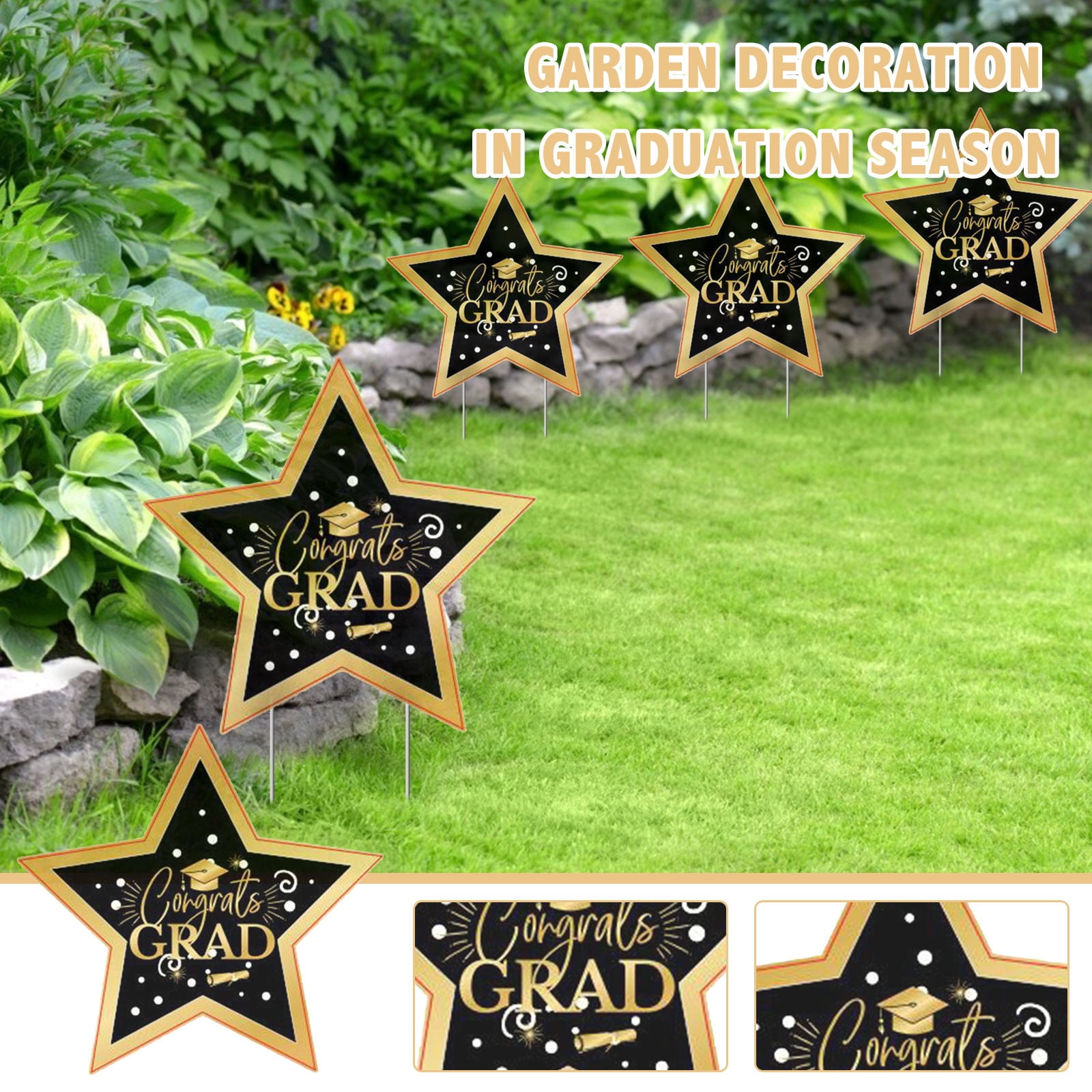 Guozer Graduation Yard Signs Garden Insert for Graduation Decorations ...