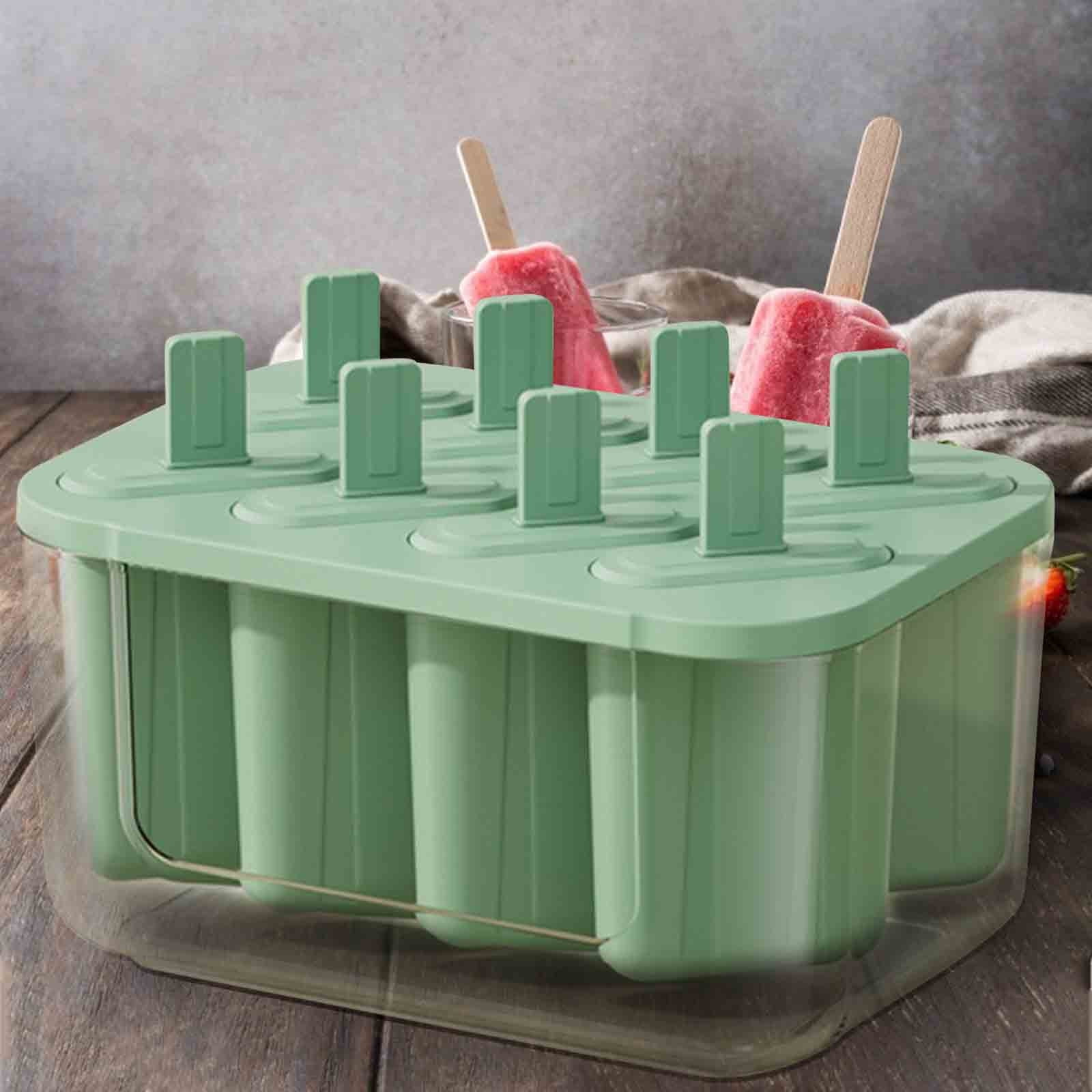 Guozer Ice Cream Container Set of 8 Ice-cream Moulds Homemade Popsicle ...