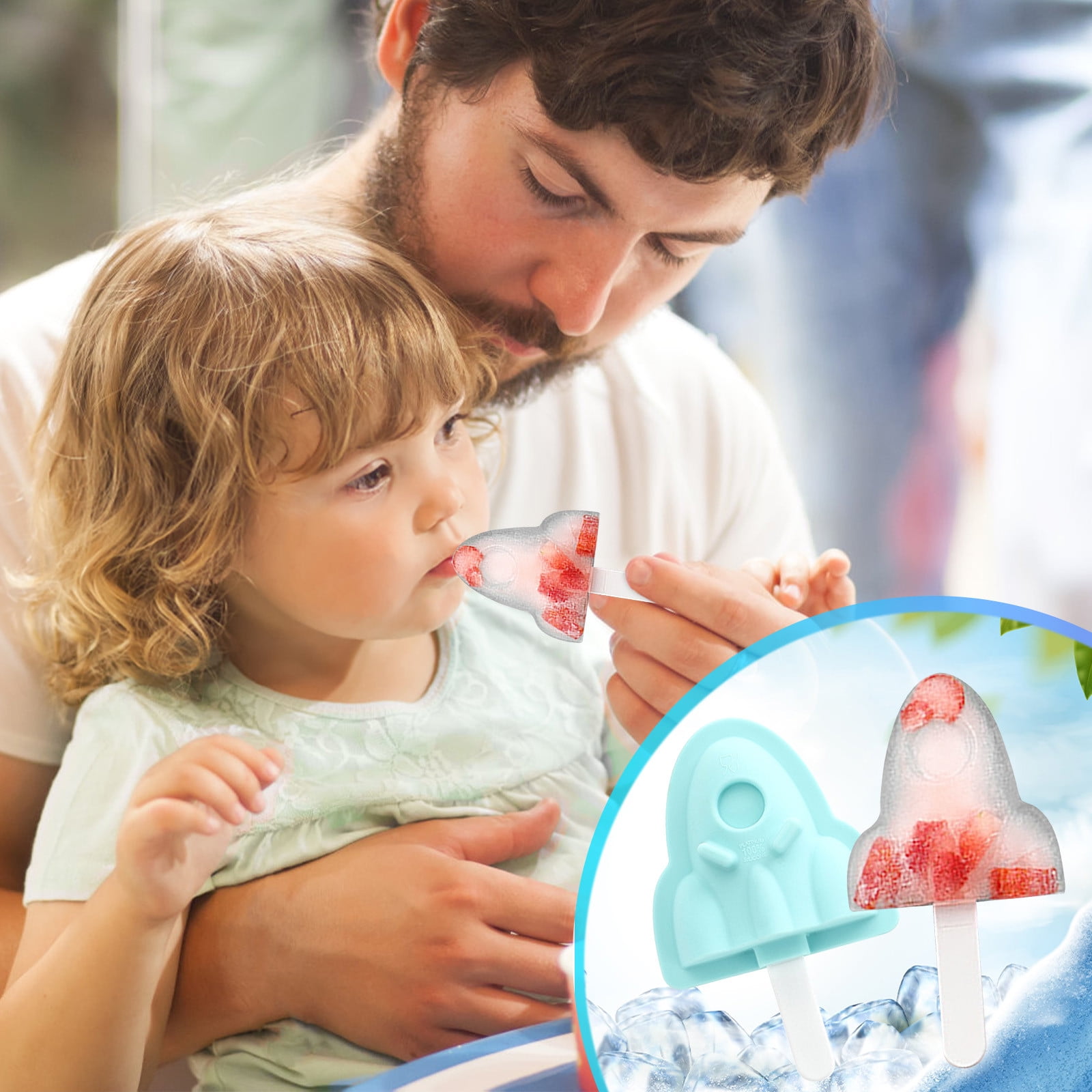 Guozer Ice-cream Moulds Homemade Popsicle Plates Silicone Popsicle ...