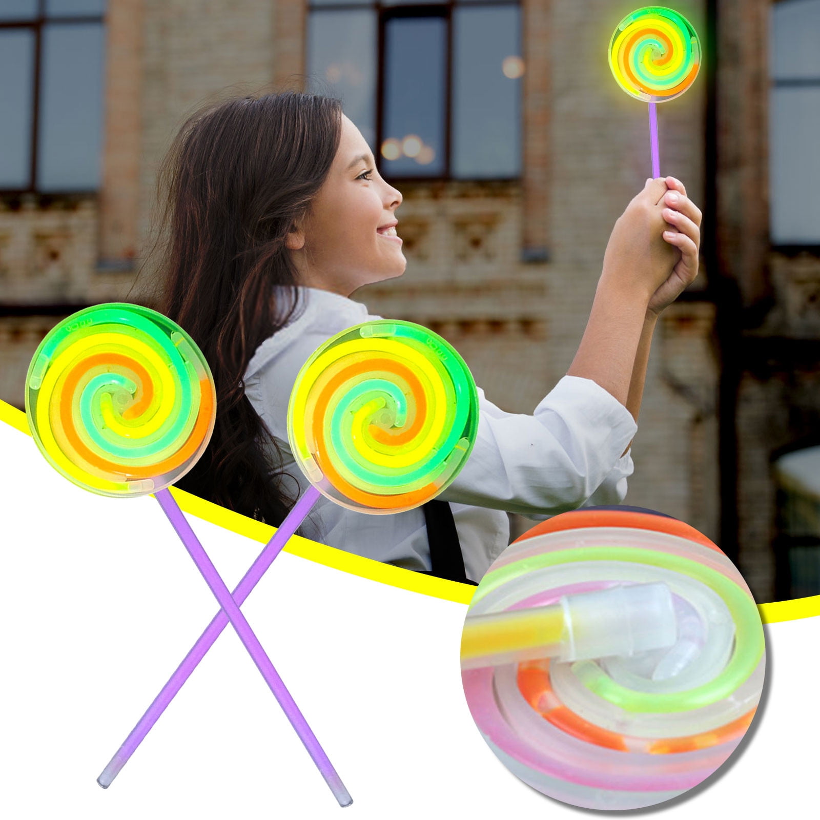 Guozer Illuminated Wind Spinners for Yard and Garden, Rotating Windmill ...