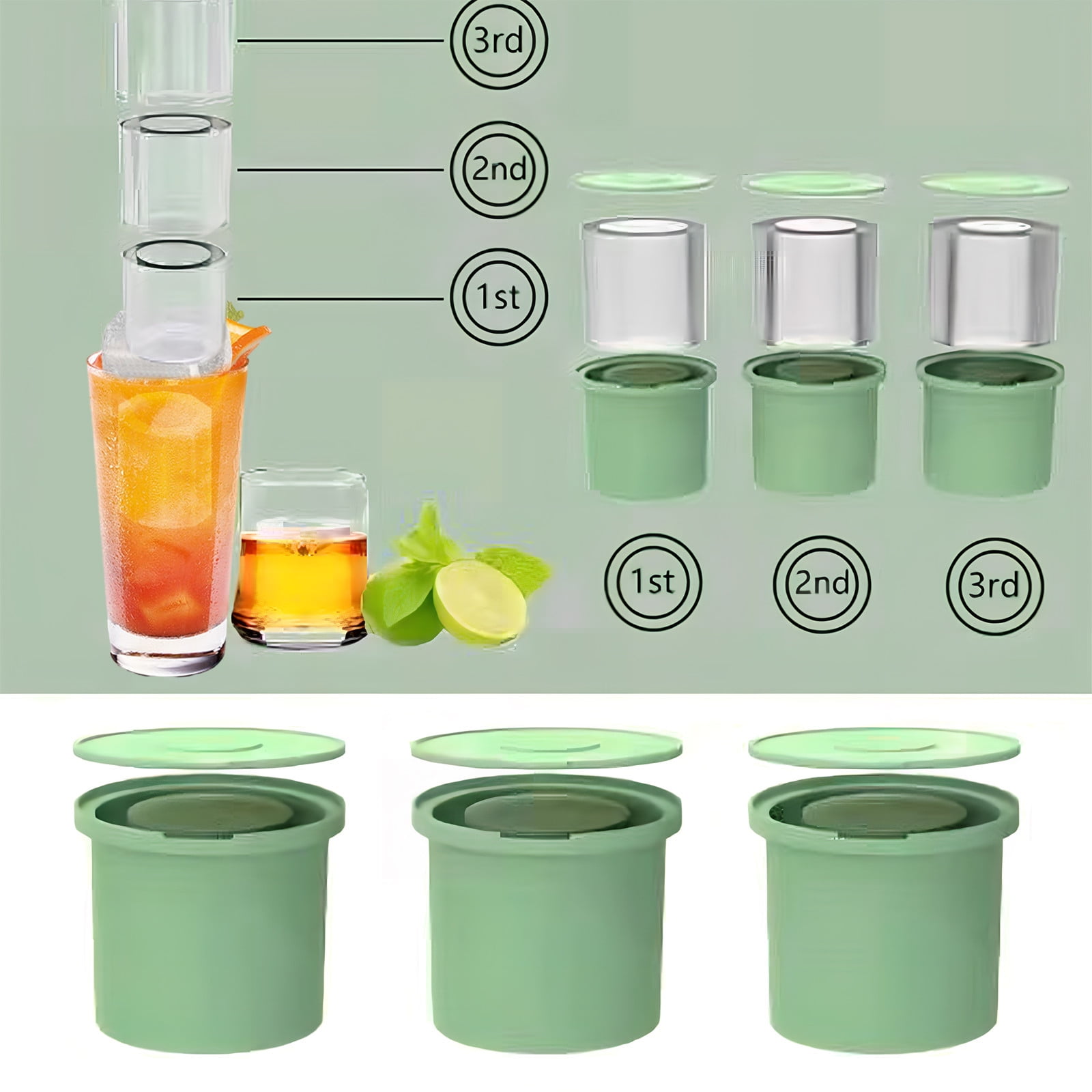 Guozer Large Ice Blocks Making Ice Tool for Home Ice Block ...