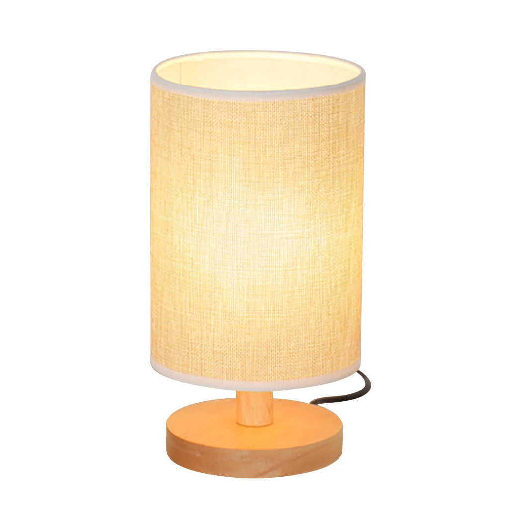 Guozer Living Room Table Lamp Bedroom Bedside Lamp With Wooden Base ...