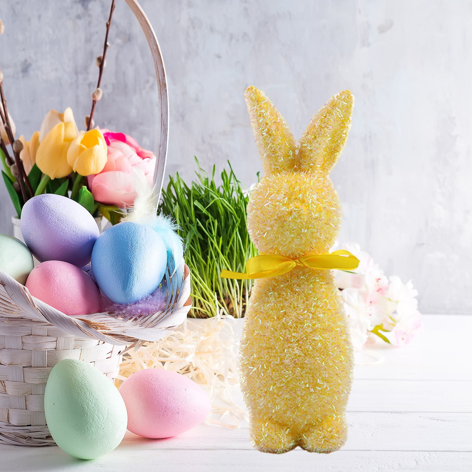 Guozer Mini Stuffed Animals Easter Gnome Decoration Bunny Doll Ornament ...