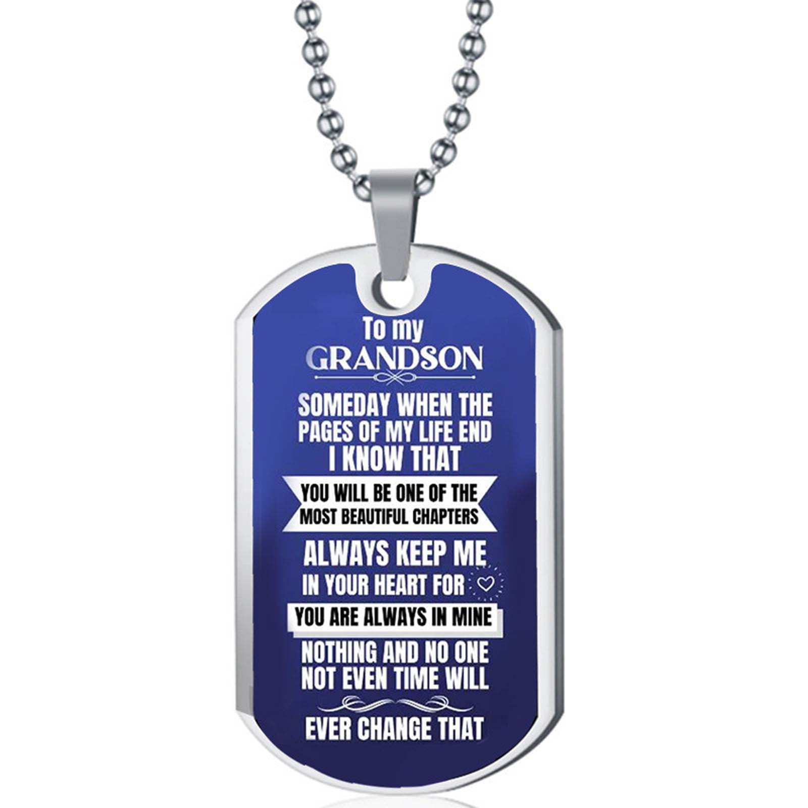 Guozer Stainless Steel Adhesive Necklace, A Gift From Grandma To ...