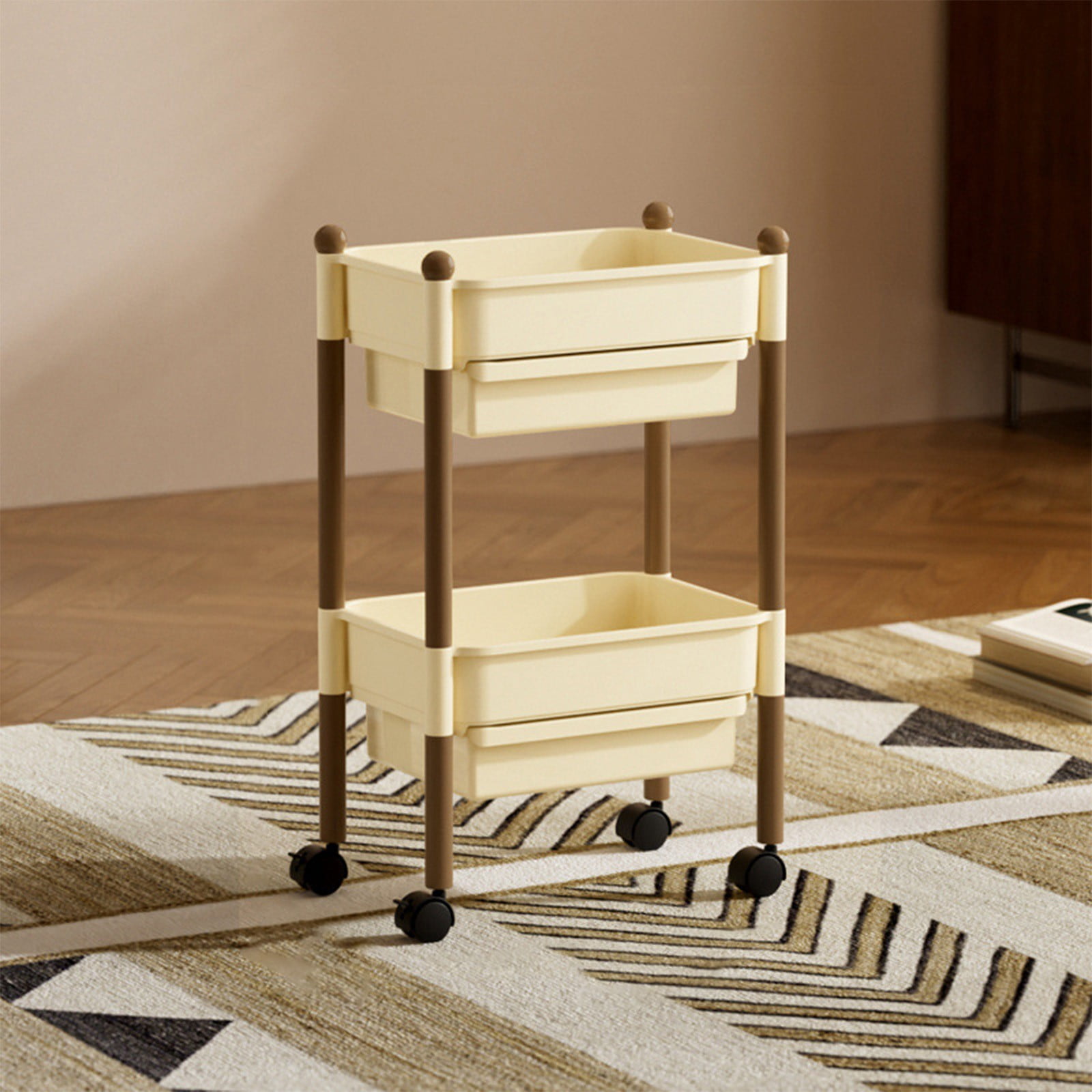 Guozer Storage Rack with Wheeled Cart Storage Rack Kitchen Snack ...