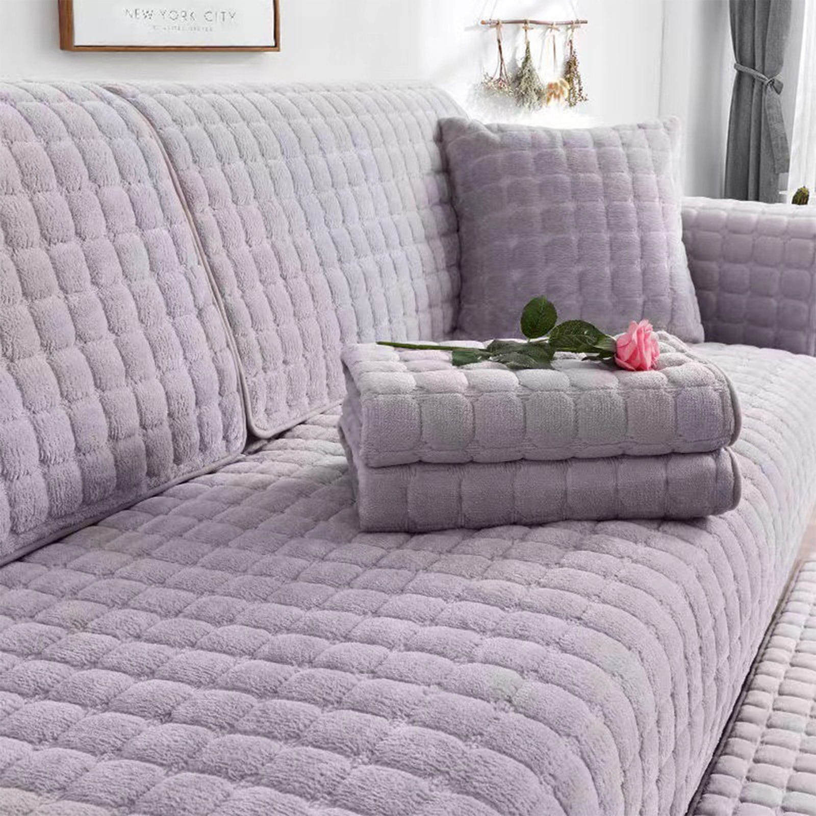 Guozer Summer Sofa Pad Silk Cooling Sofa Cushion Breathable Sofa Mat ...