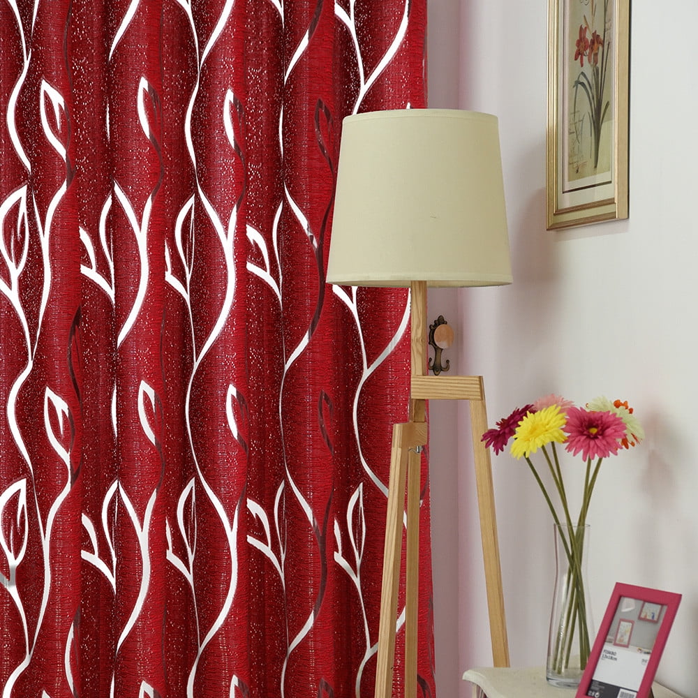 Guozer Window Veil 1PC Single Piece Vine Leaf Pattern Window Screen ...