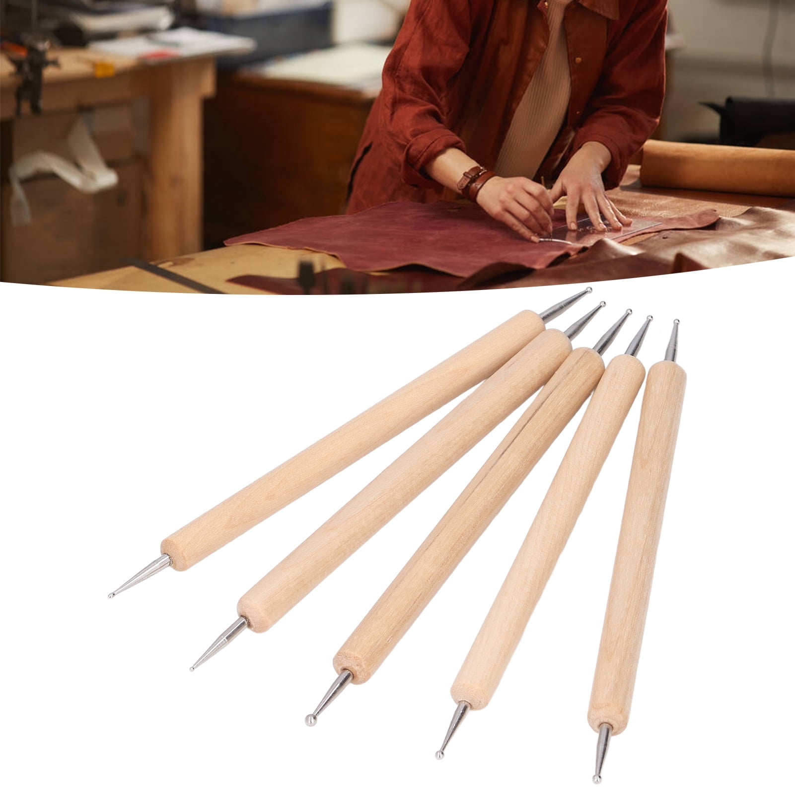 Gupbes Ball Tool Set,Engraving Set,5Pcs Double End Tracing Dotting ...