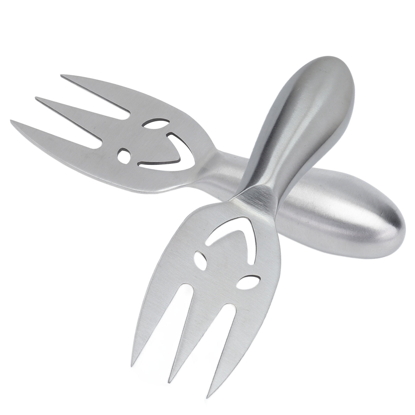 Gupbes Smiling Face Appetizer Forks,2 Pcs Cheese Forks Stainless Steel ...