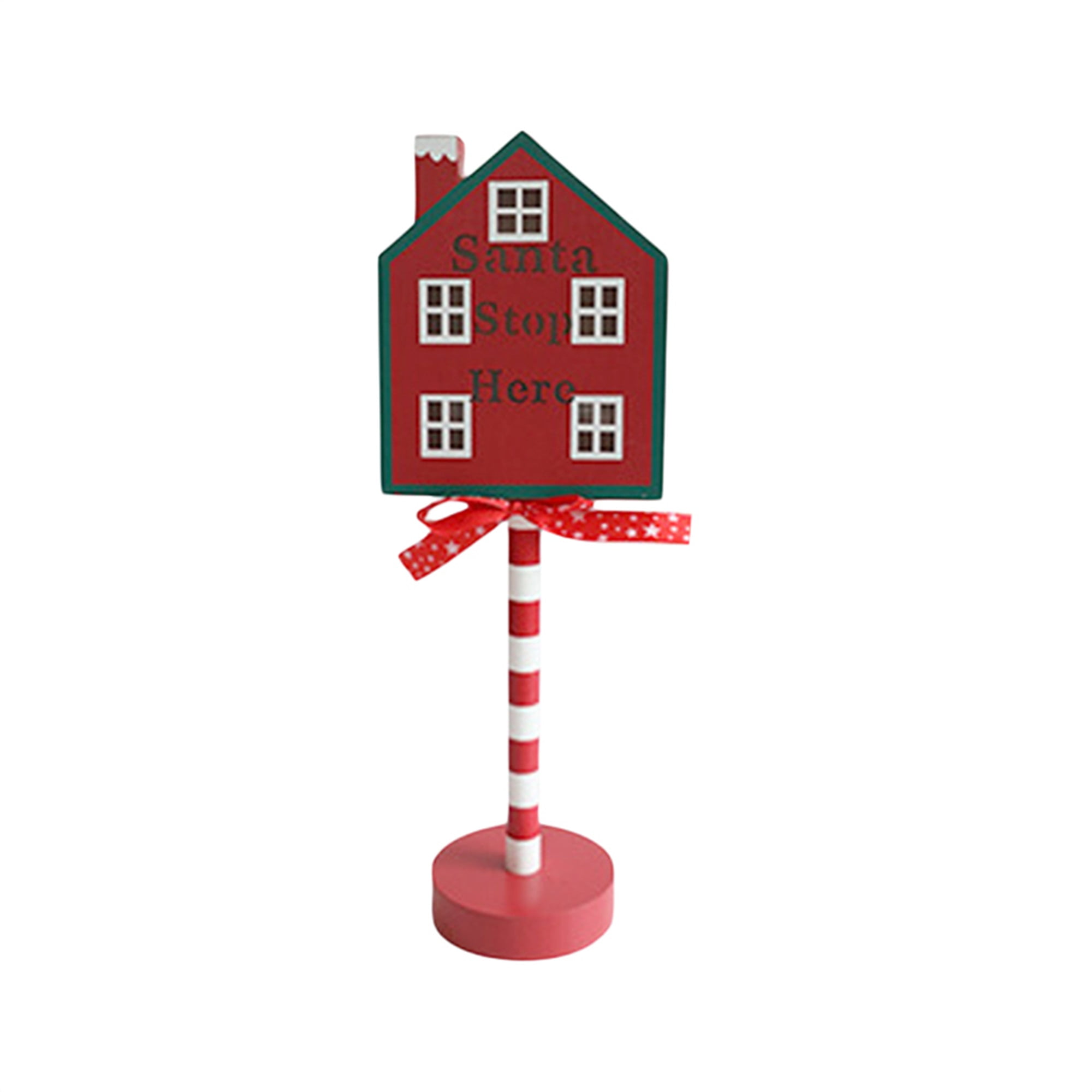 Gupgi Christmas Santa Stop Here Sign LED Light Up North Pole Sign ...