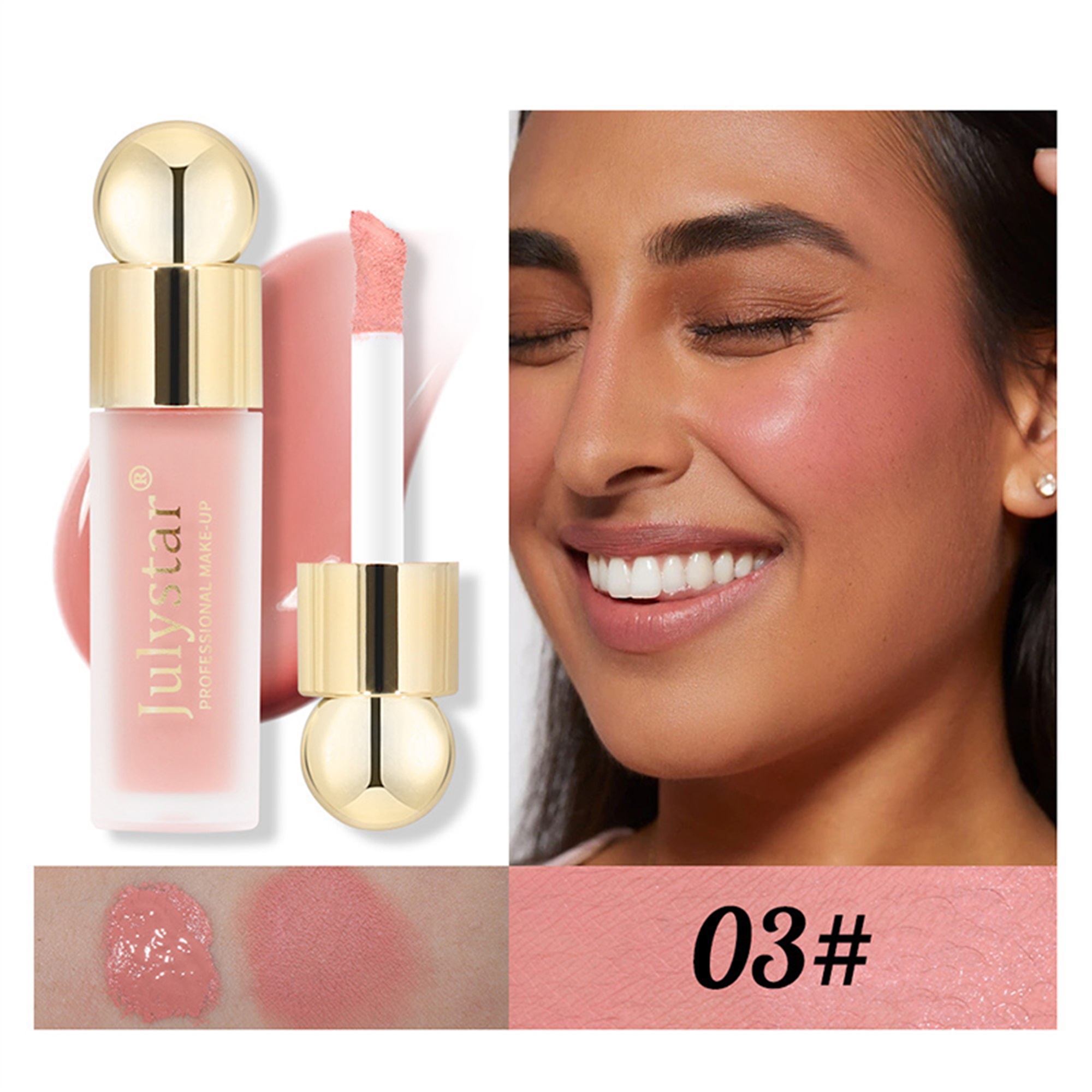 Gupgi Face Blush Liquid Liquid Blush Makeup Face Blush Wearing Face ...