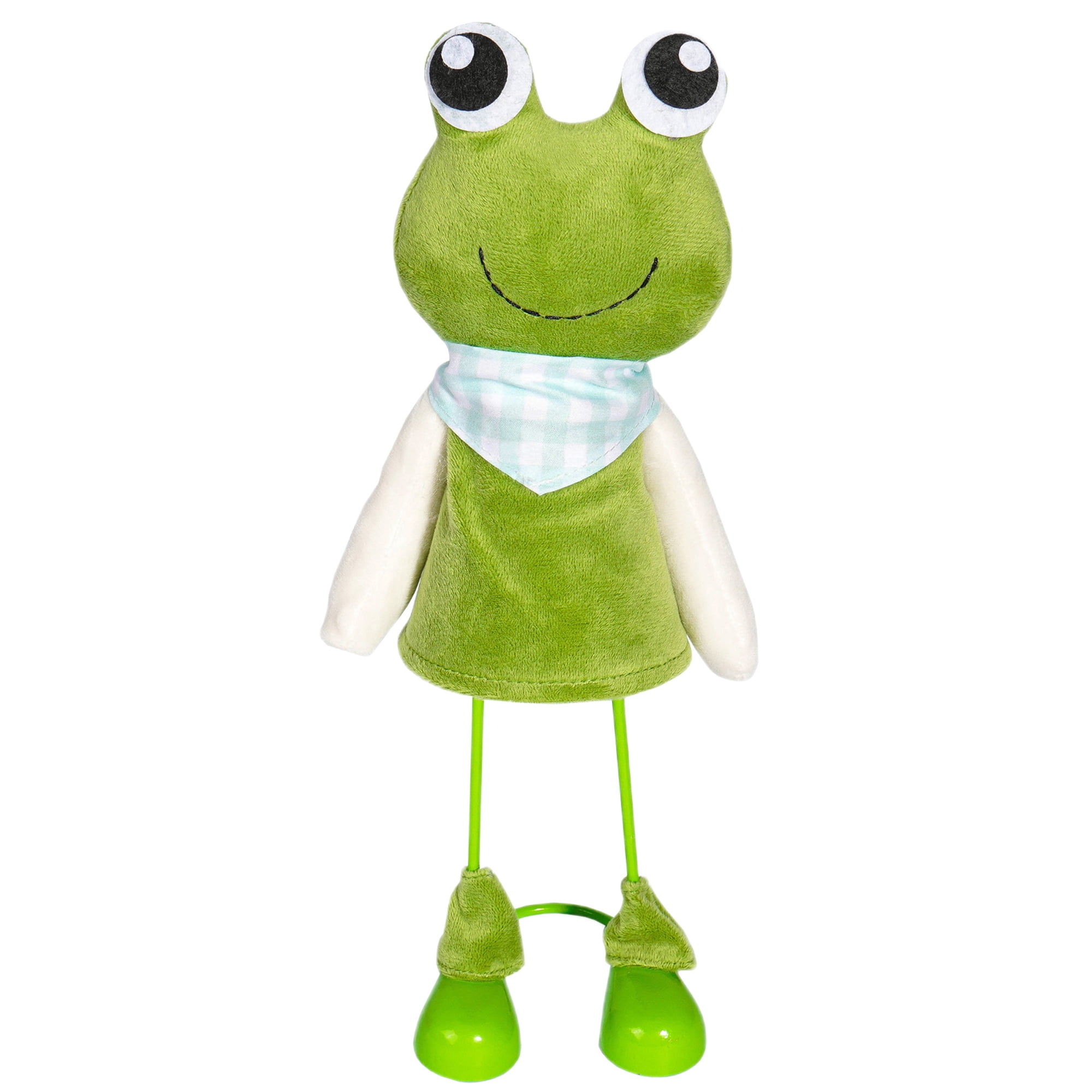 Gupgi Frog Plush Toy with Bow Cartoon Frog Long Legs Stuffed Animal ...