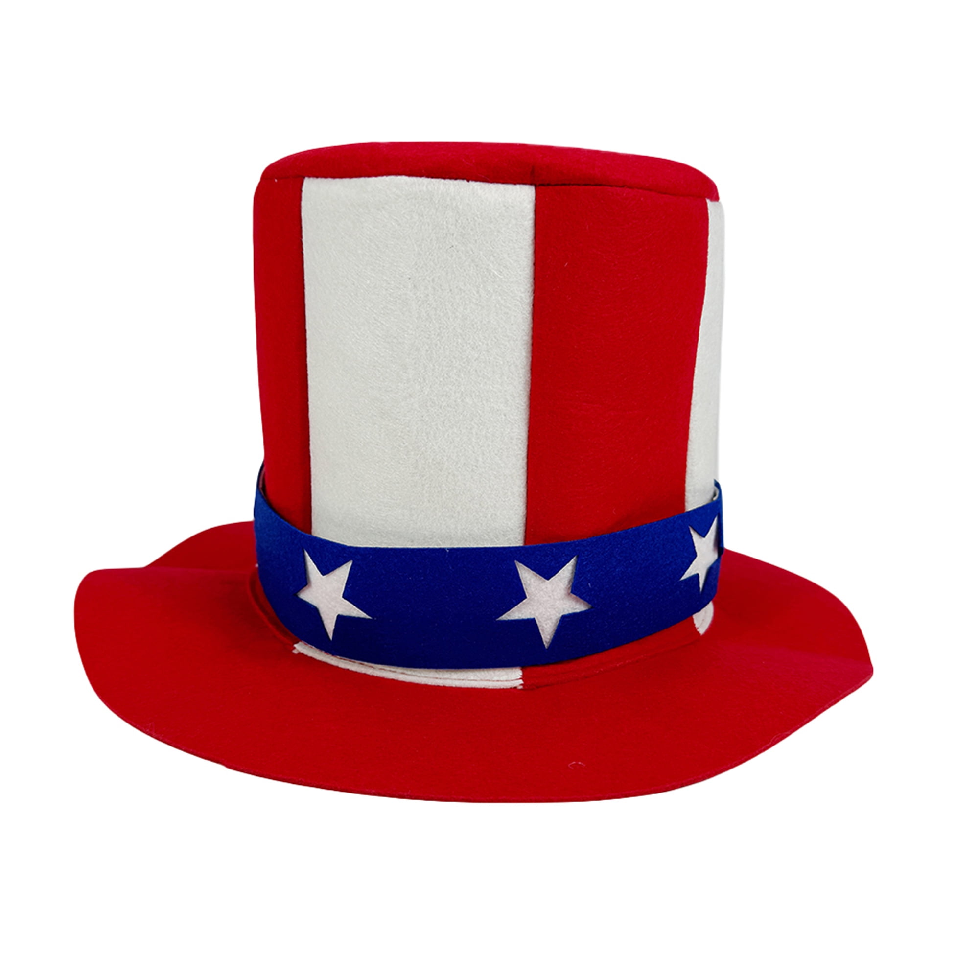 Gupgi Independence Day Felt Hat for Adult Cutout Star Belt Memorial Day ...