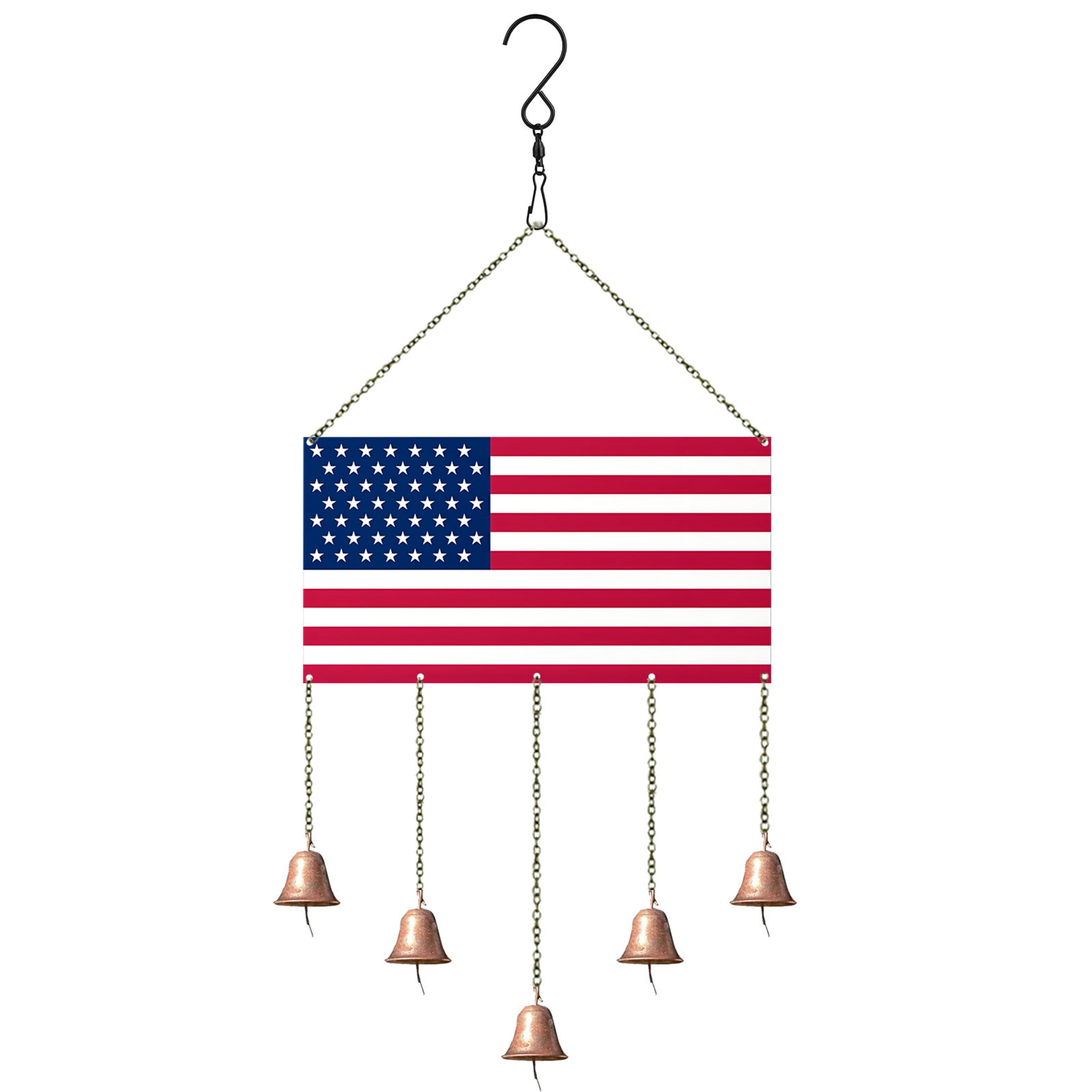 Gupgi Independence Day Wind Chime Patriotic Hanging Ornament Patriotic ...