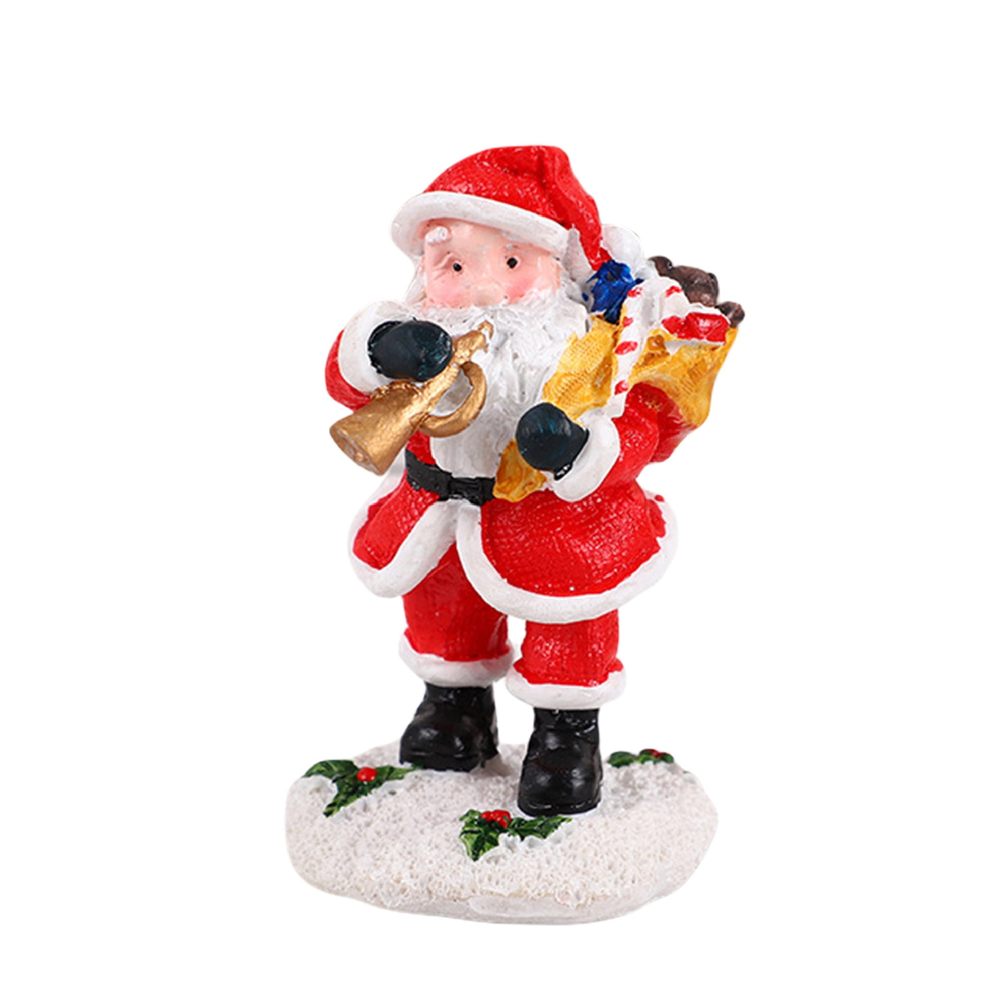 Gupgi Resin Santa Claus Figurine Christmas Window Decoration Fireplace ...