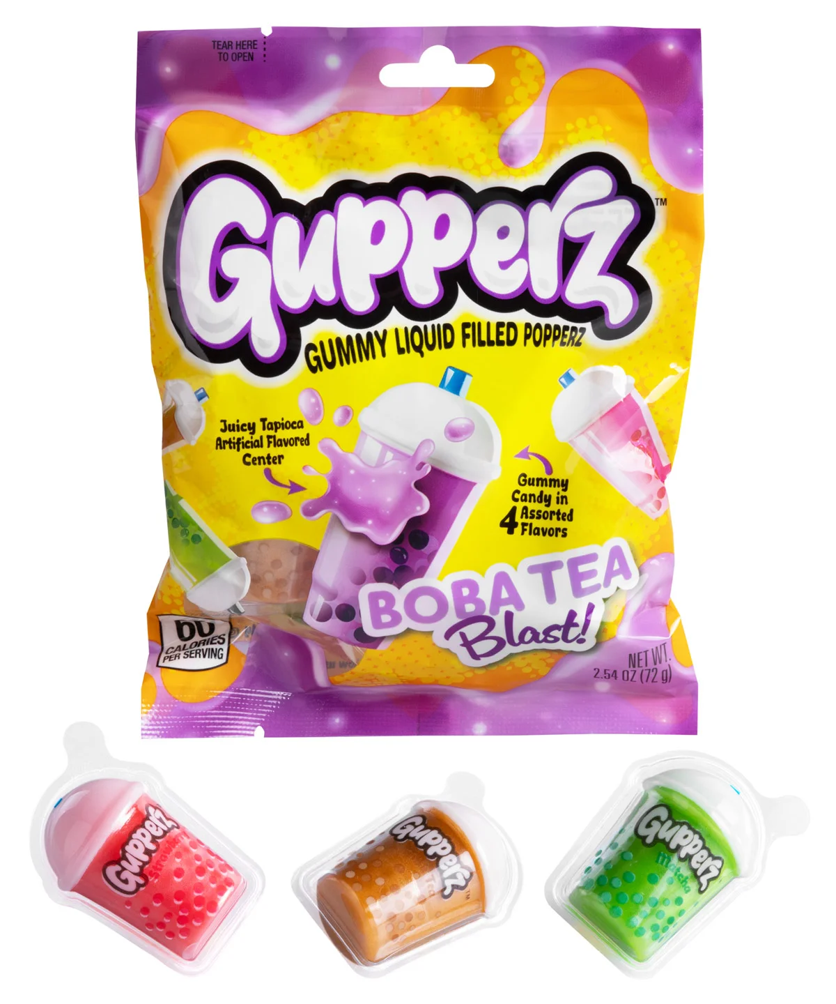 Gupperz Gummy Liquid Filled Poppers – Sweet & Juicy Candy with a Burst ...