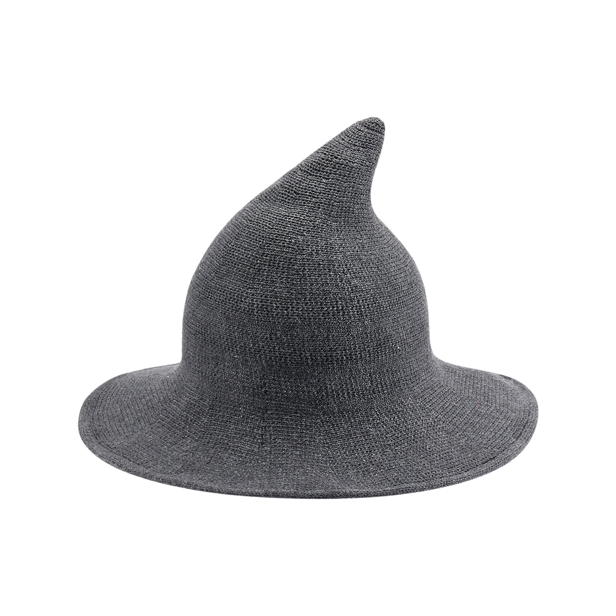 Gureui Women Wizard Hat Fancy Dress Ball Knitted Soft Wide Brim Spire ...