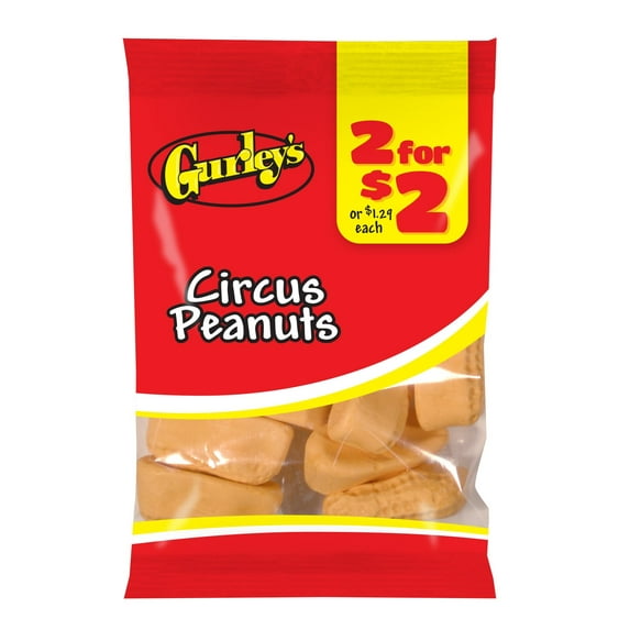 Gurley's Circus Peanuts, Classic Soft and Fluffy Marshmallow Candy ...