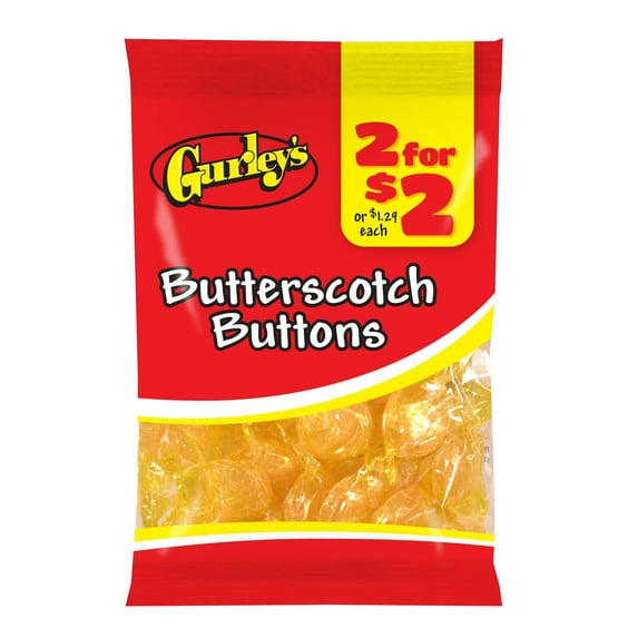 Gurley's Rich Butterscotch Buttons, Smooth and Creamy Hard Candy (Pack of 12) - Walmart.com