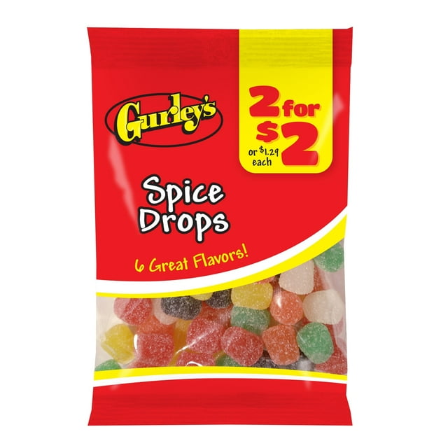 Gurley's Spice Drops, Gummy Candy with a Kick of Cinnamon & Clove (Pack ...