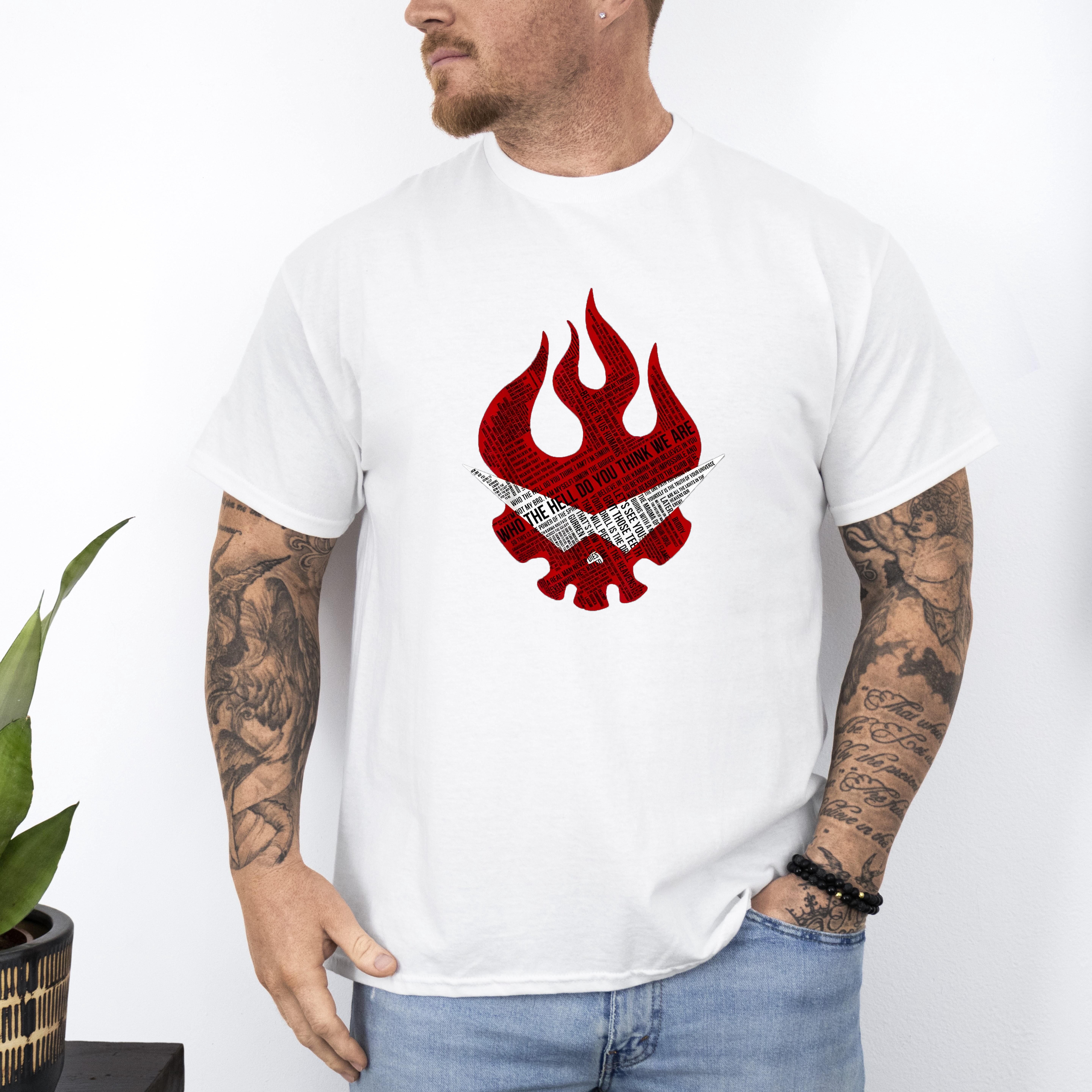 Gurren Lagann Typography Anime Mecha Gainax Studio Trigger Graphic ...