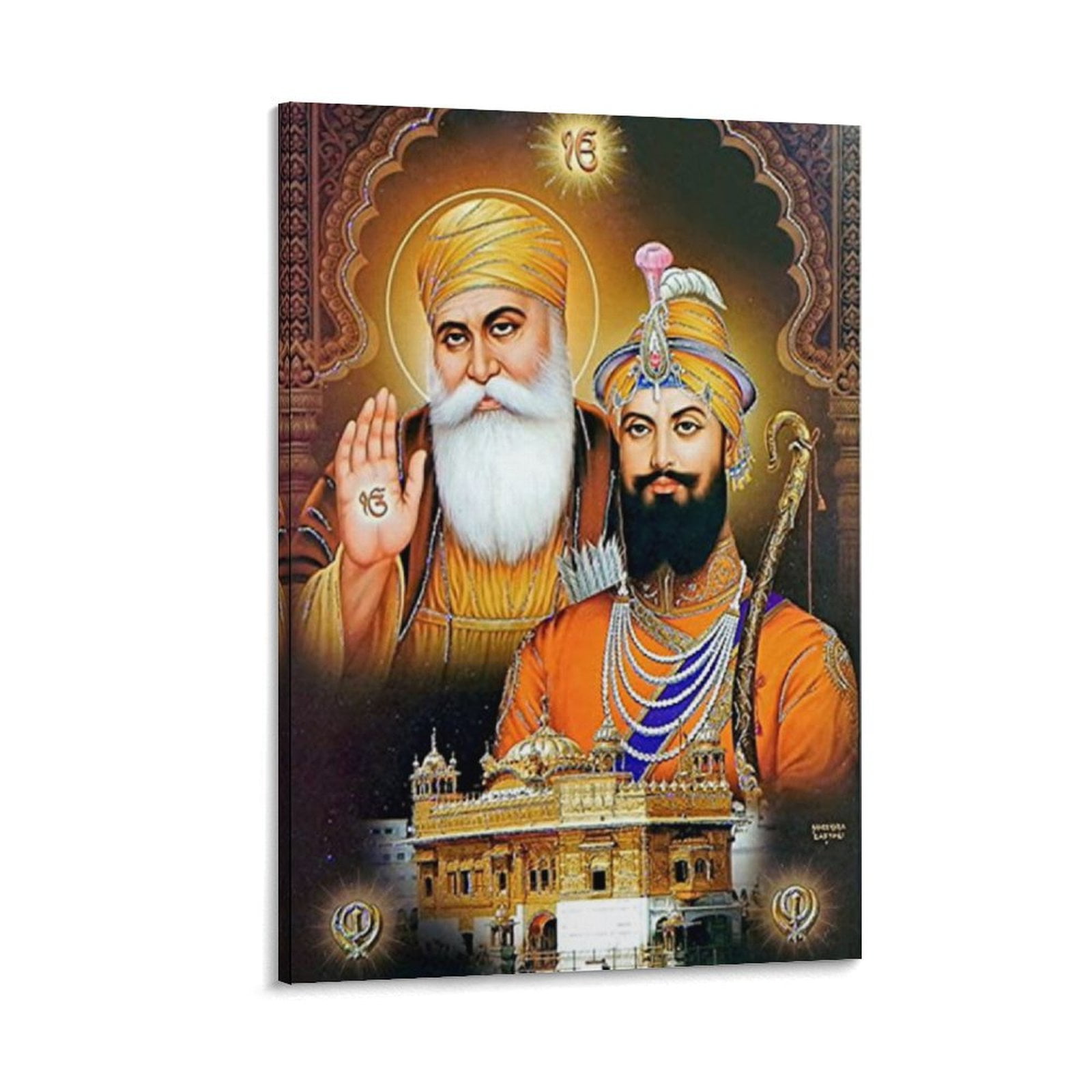 Guru Gobind Singh And Guru Nanak Dev Ji Wall Art Picture Painting Poster Canvas Print Posters ...
