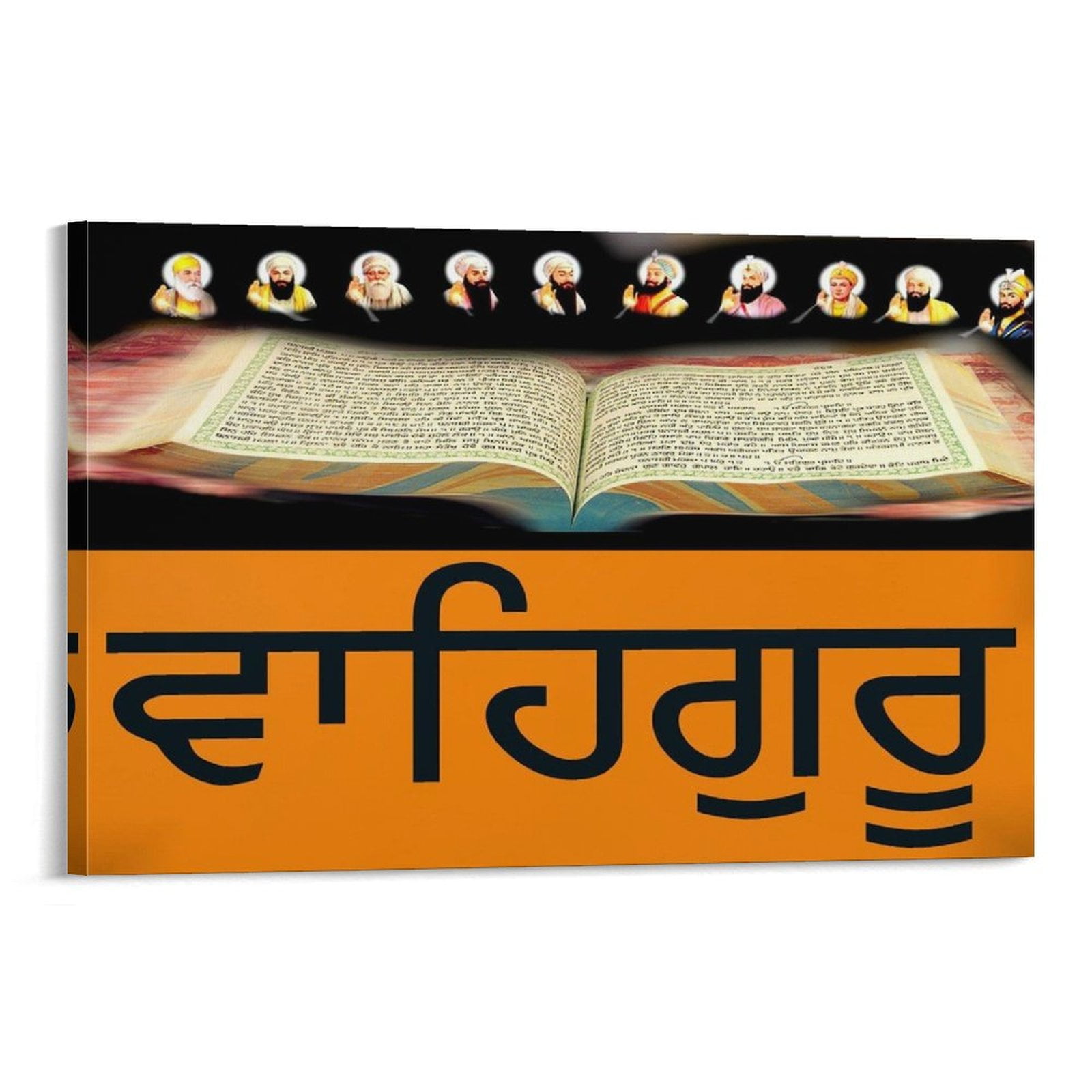 Guru Granth Sahib Art Print Artworks Canvas Poster Room Aesthetic Wall Art Prints Home Modern ...