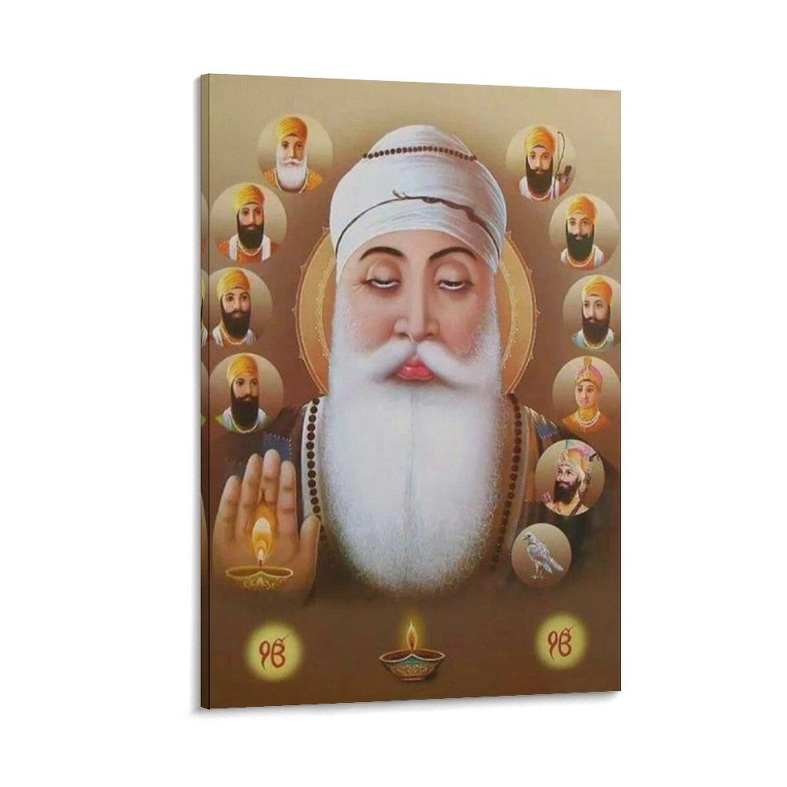 Guru Nanak Dev 10 Sikh Gurus Ten Gurus Poster Artworks Picture Print Poster Wall Art Painting ...
