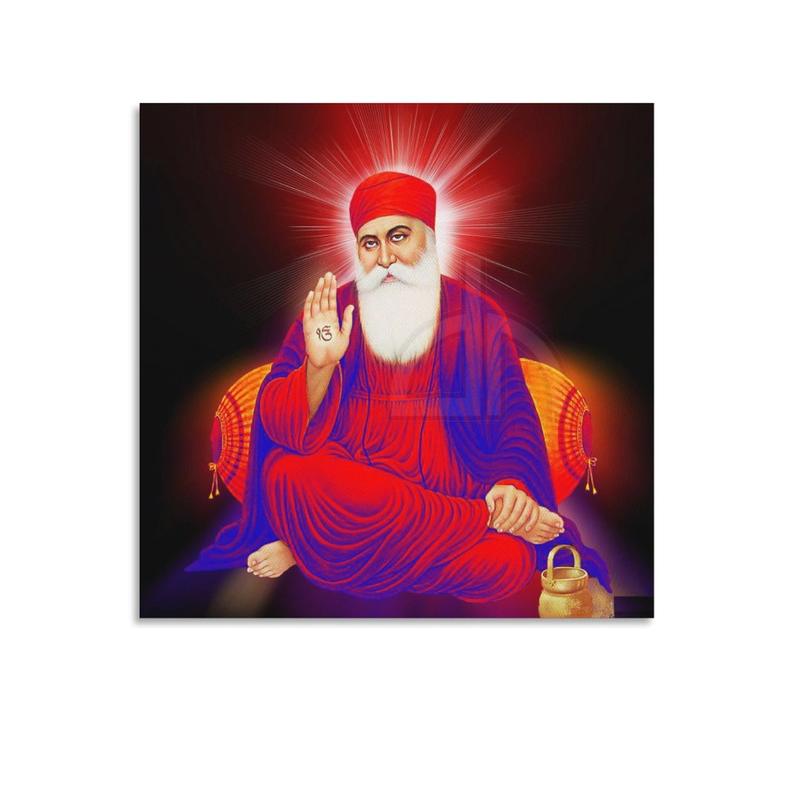 Guru Nanak Dev Ji Art Paintings Room Aesthetic Poster Print Art Wall ...