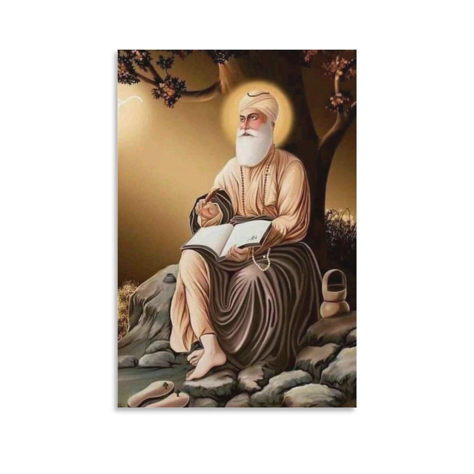 Guru Nanak Dev Ji Art Poster Picture Print Canvas Poster Wall Paint Art ...
