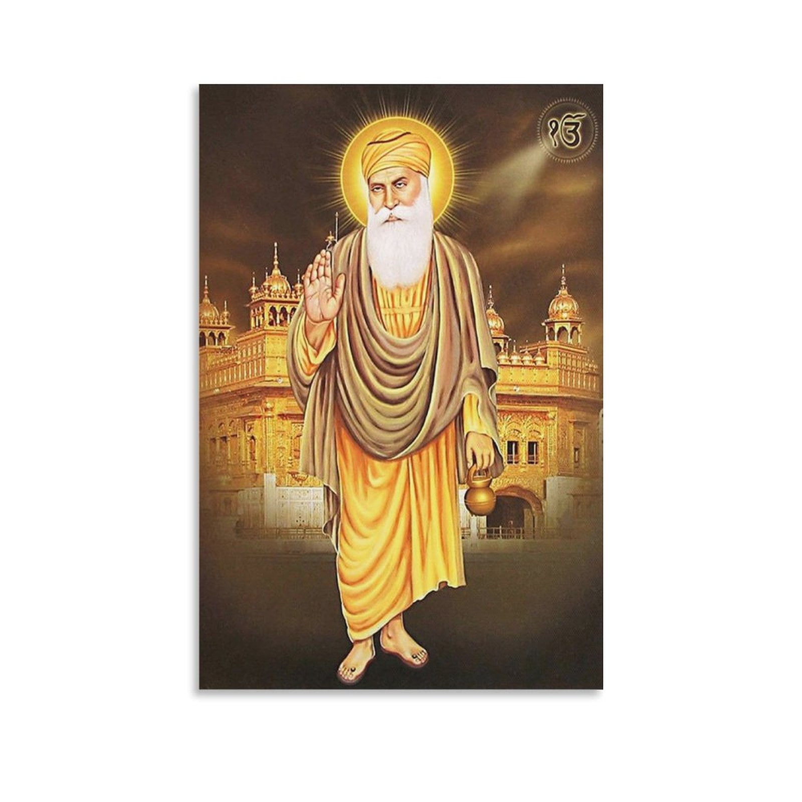 Guru Nanak Dev Ji Poster Art Home Decor Poster Wall Art Hanging Picture ...