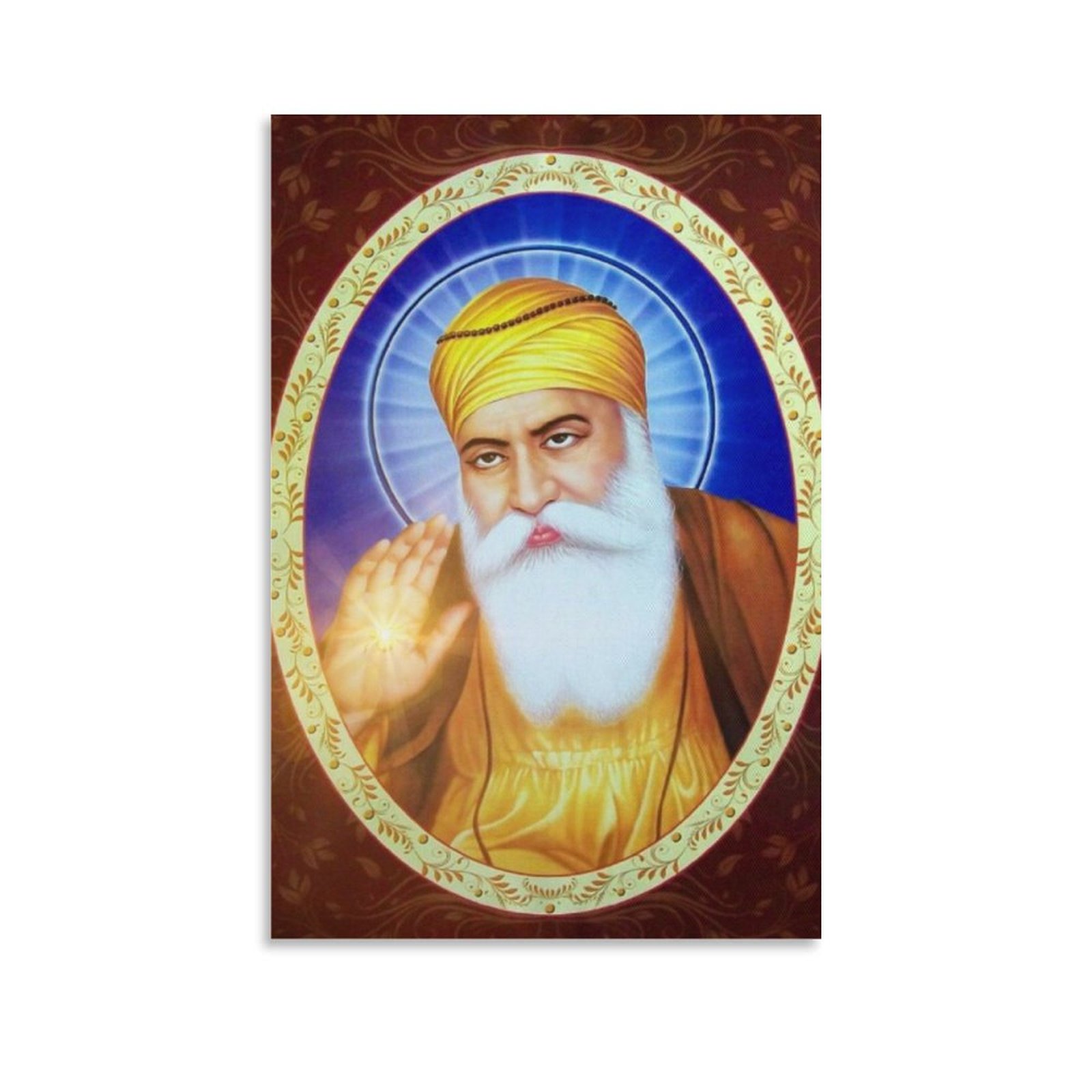 Guru Nanak Dev Ji Prints Painting (14) Artworks Canvas Poster Room ...