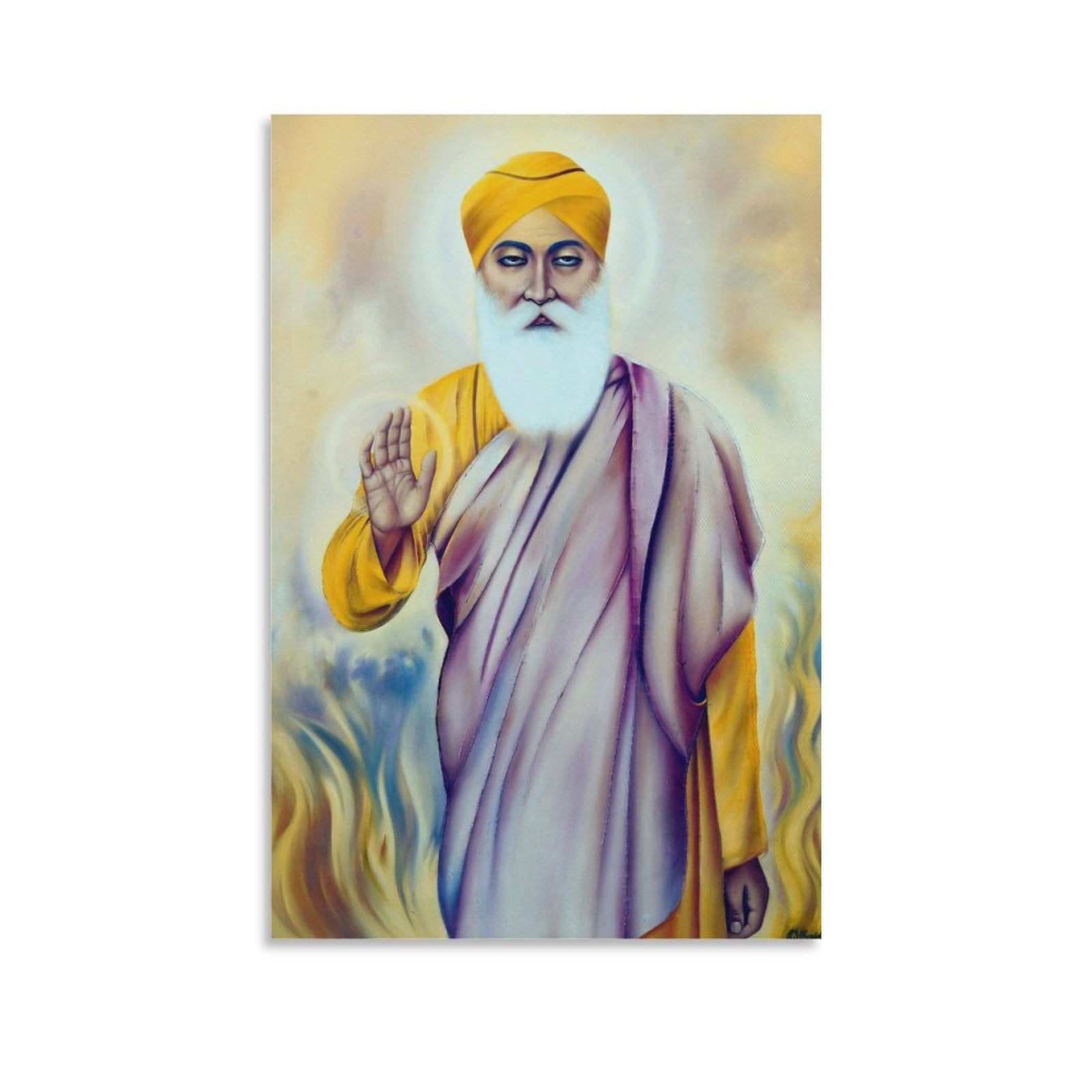 Guru Nanak Dev Ji Prints Painting (17) Picture Print Wall Art Poster ...