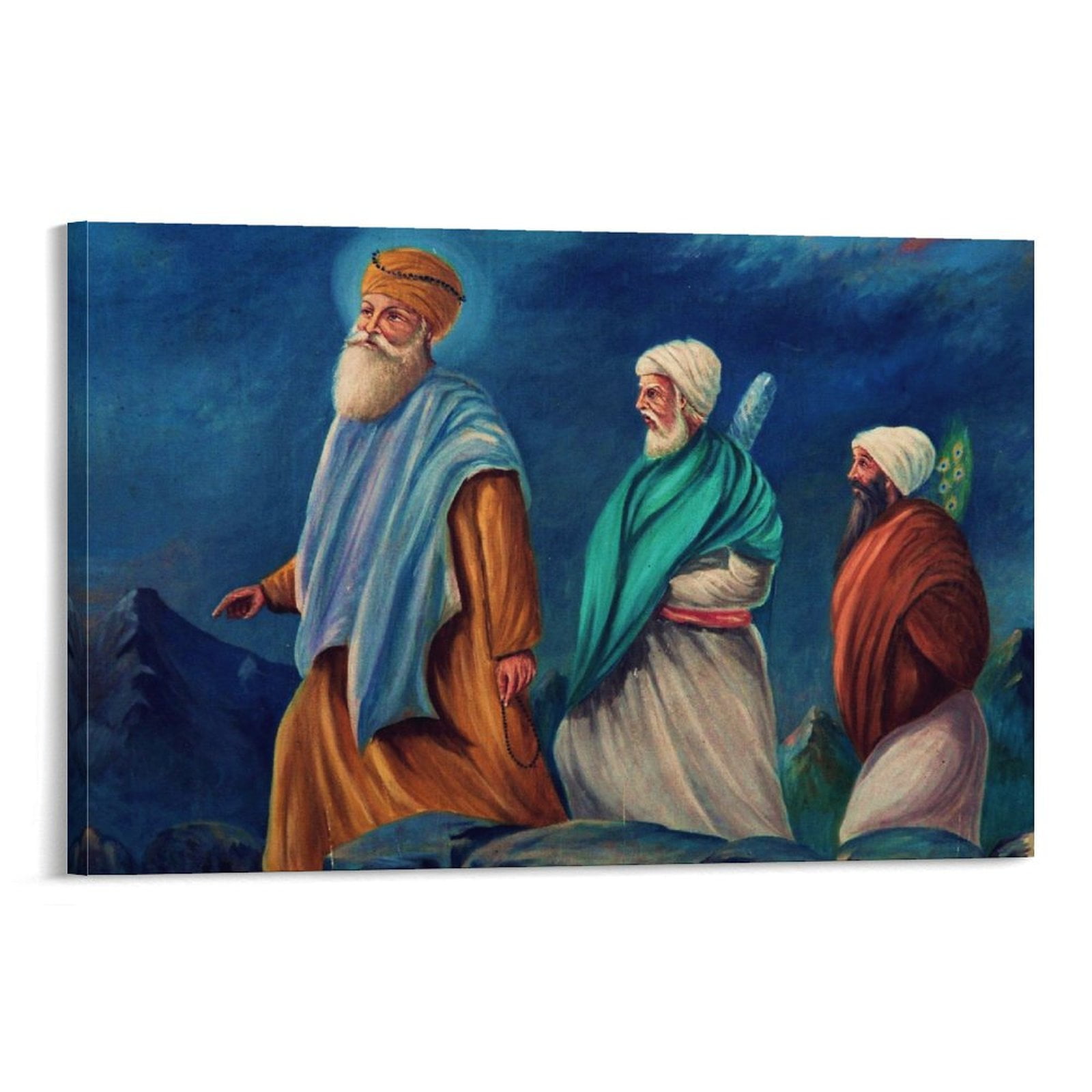 Guru Nanak Dev Ji Prints Painting (2) Painting On Canvas Wall Art ...