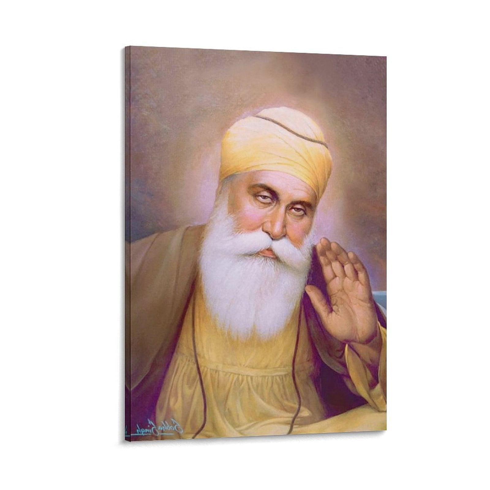 Guru Nanak Dev Ji Prints Painting (28) Room Aesthetic Poster Print Art Wall Painting Canvas ...