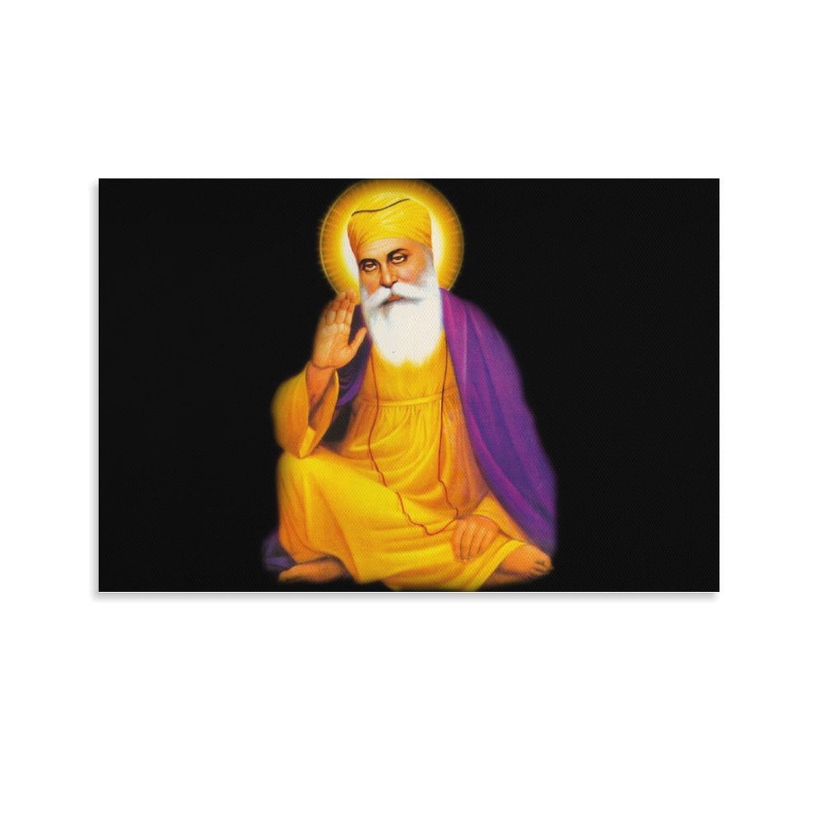 Guru Nanak Dev Ji Prints Painting (41) Room Aesthetic Poster Print Art Wall Painting Canvas ...