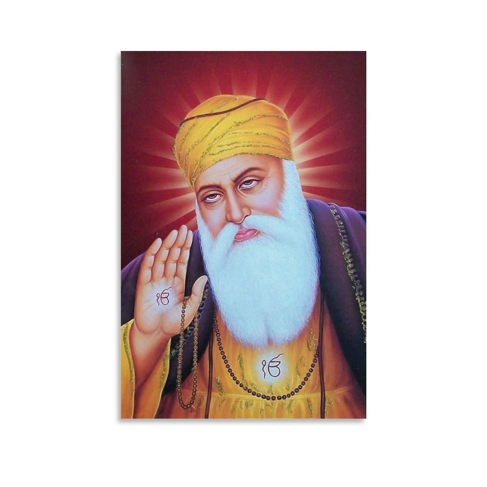 Guru Nanak Dev Ji Prints Painting (46) Canvas Art Poster and Wall Art ...